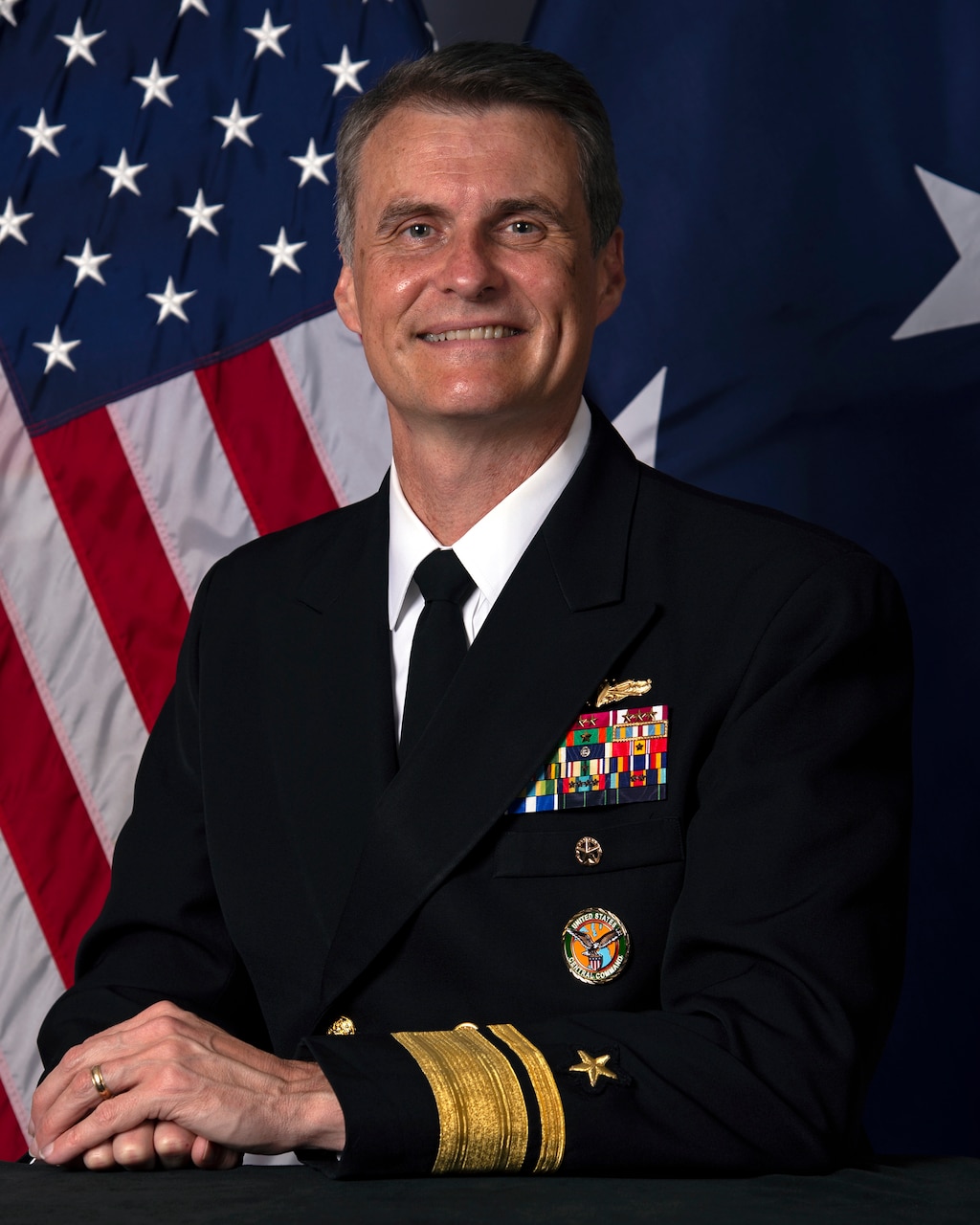 Rear Admiral Curt Renshaw > United States Navy > BioDisplay