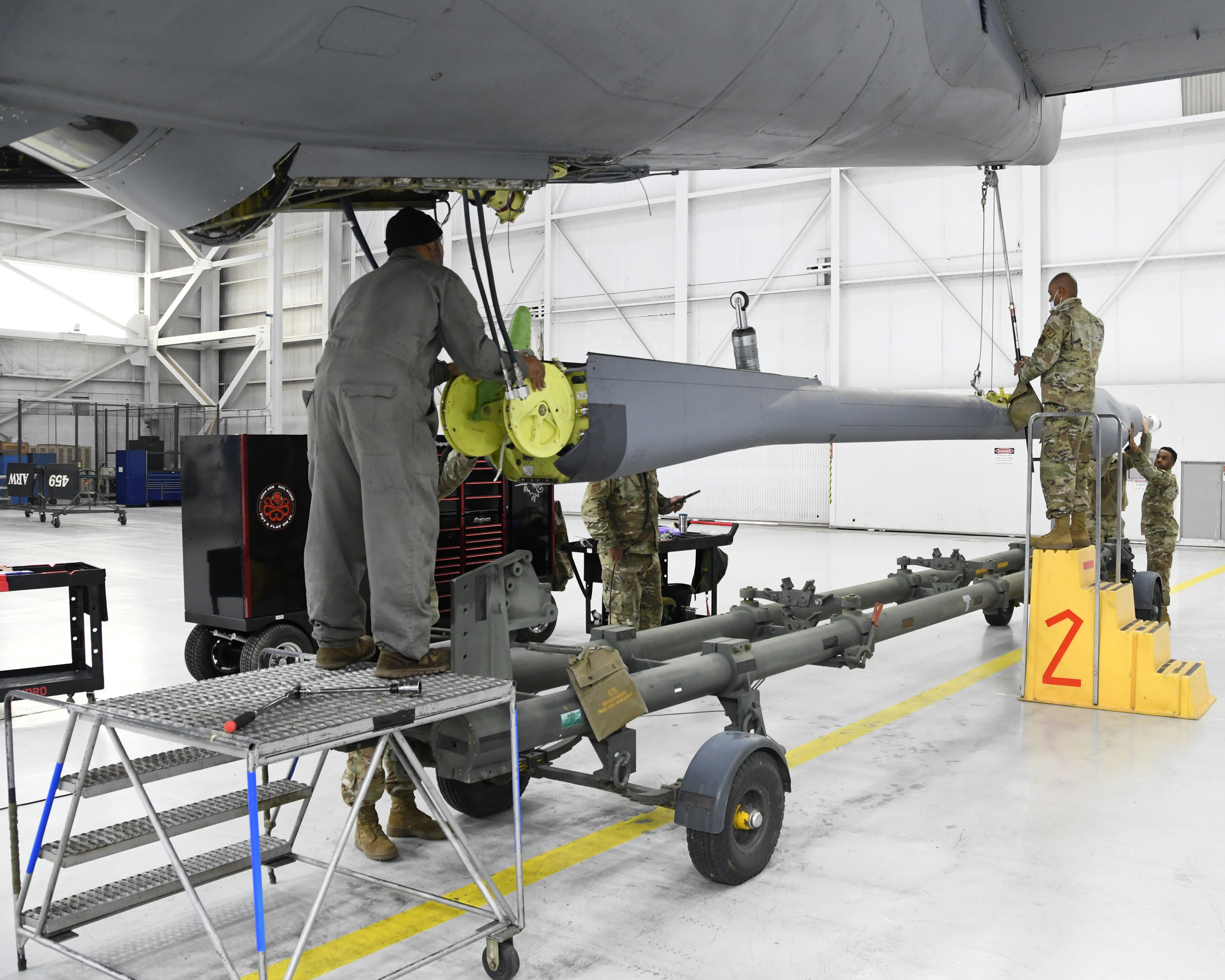 The 459th Maintenance Squadron installs new boom in Stratotanker ...