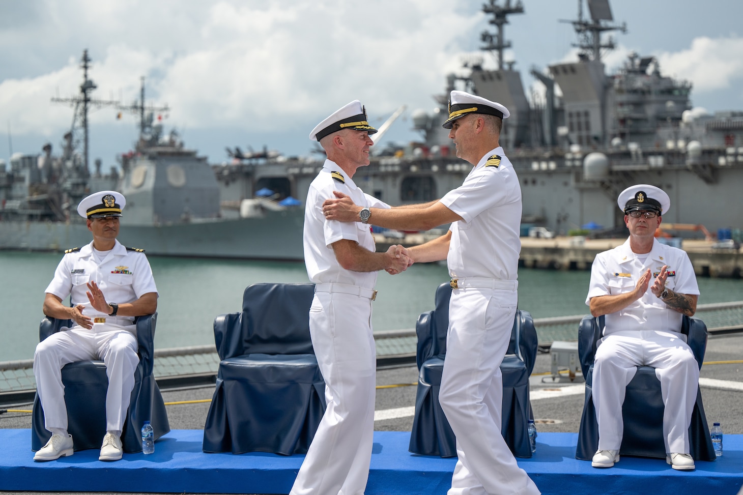 DESRON 7 Holds Change of Command Ceremony on USS Charleston > U.S ...