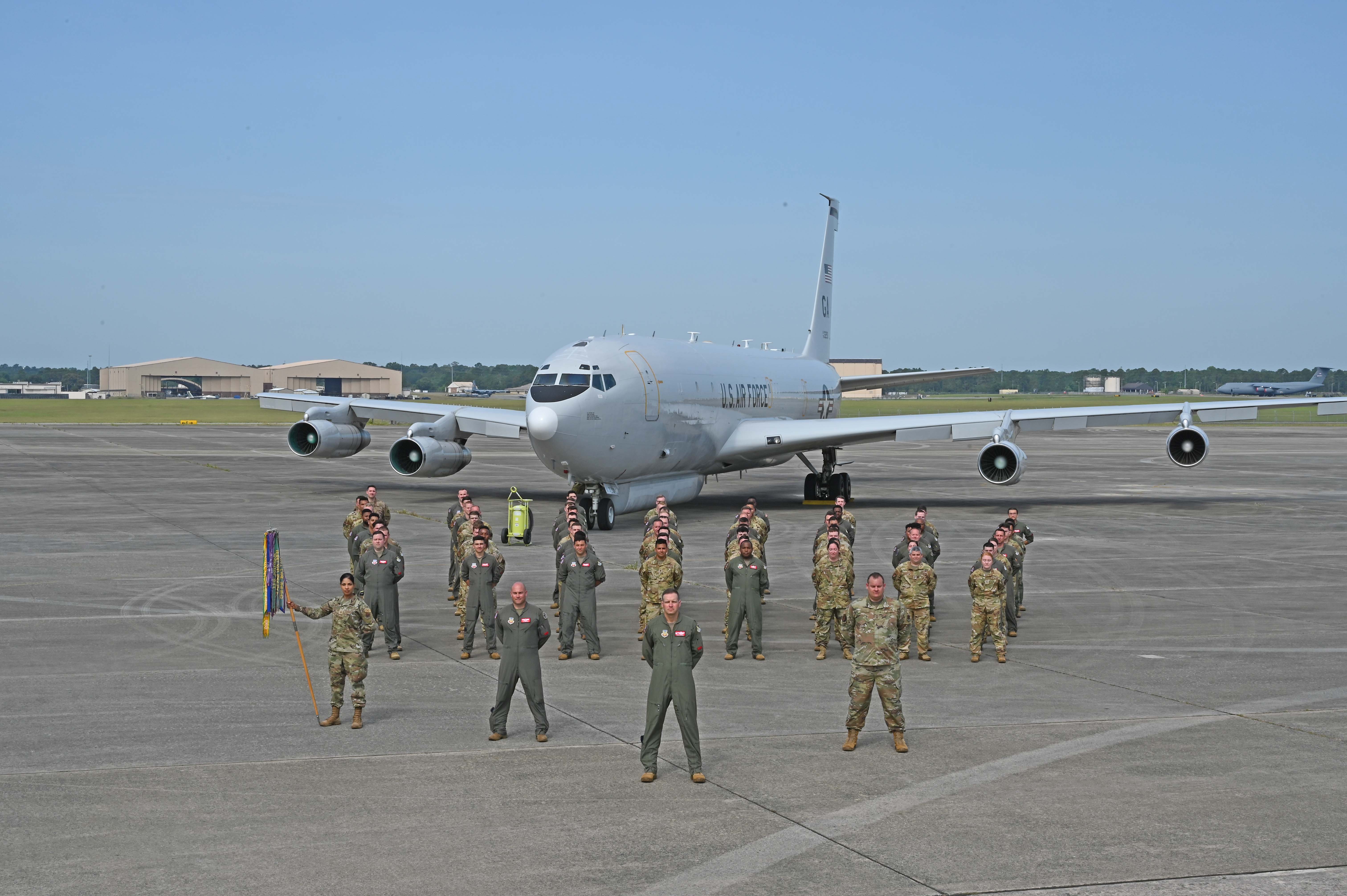 16th Airborne Command and Control Squadron flew its final local sortie
