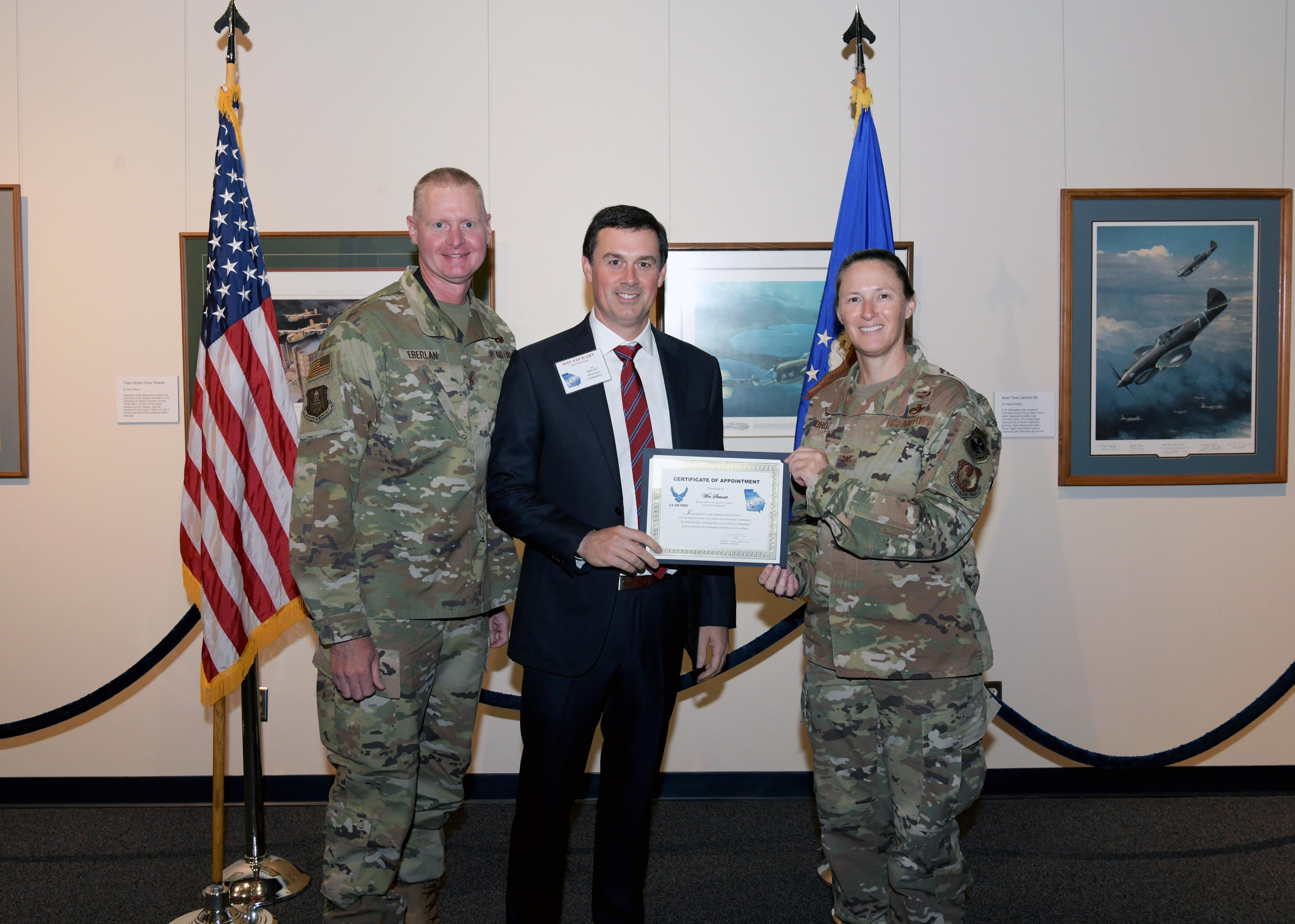 Community leaders inducted as honorary commanders > Robins Air Force ...