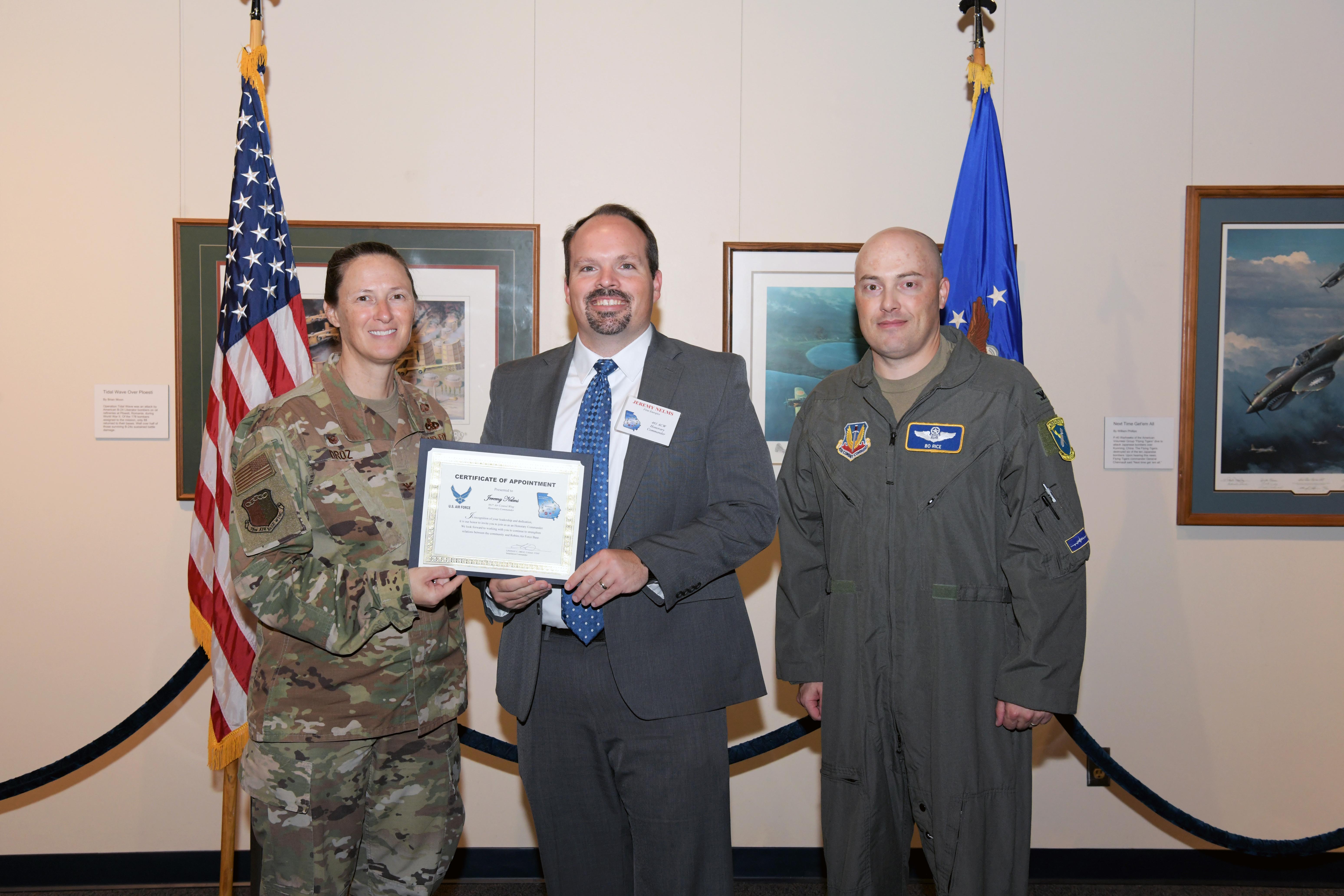 Community leaders inducted as honorary commanders > Robins Air Force ...