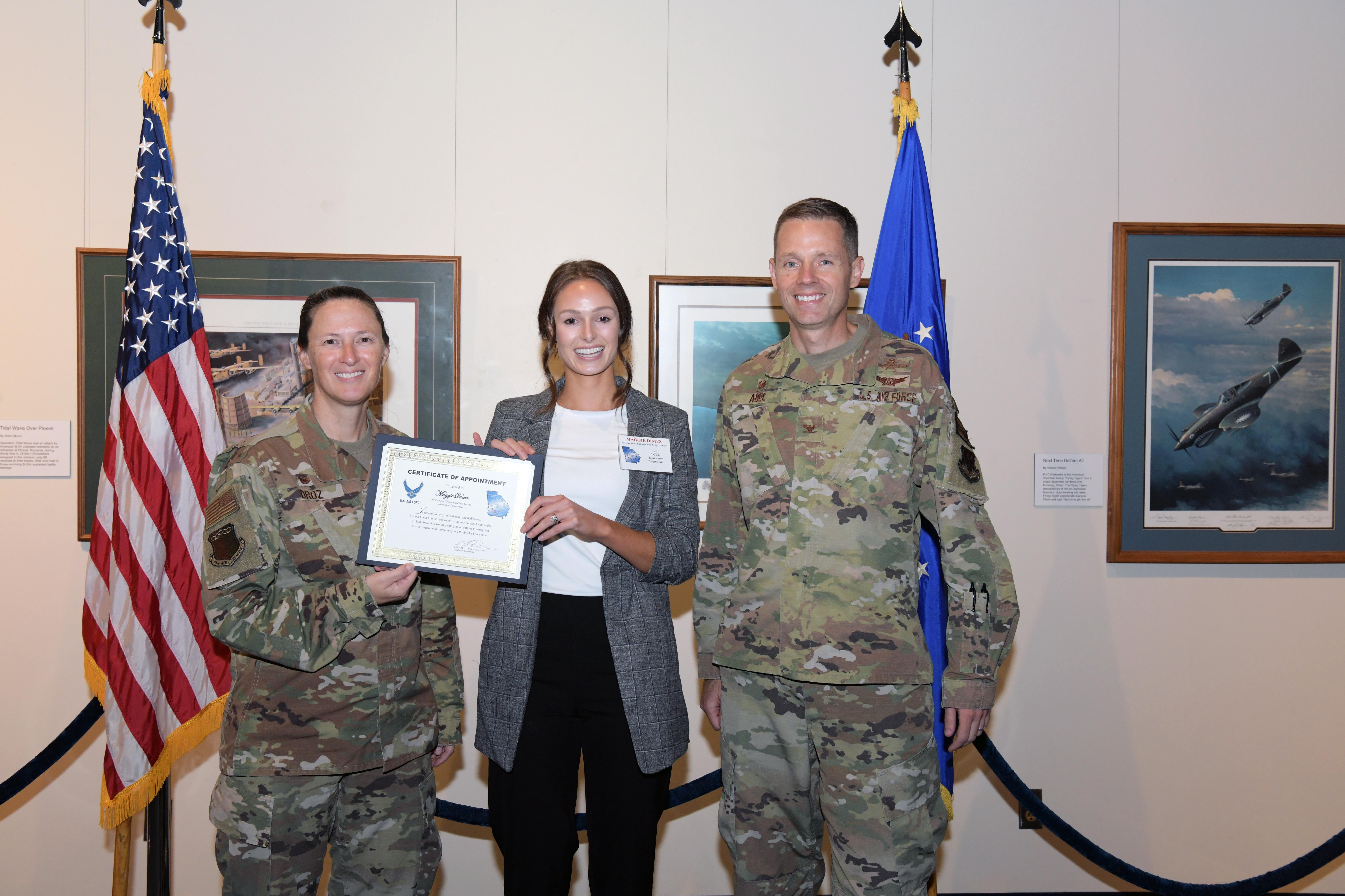 Community leaders inducted as honorary commanders