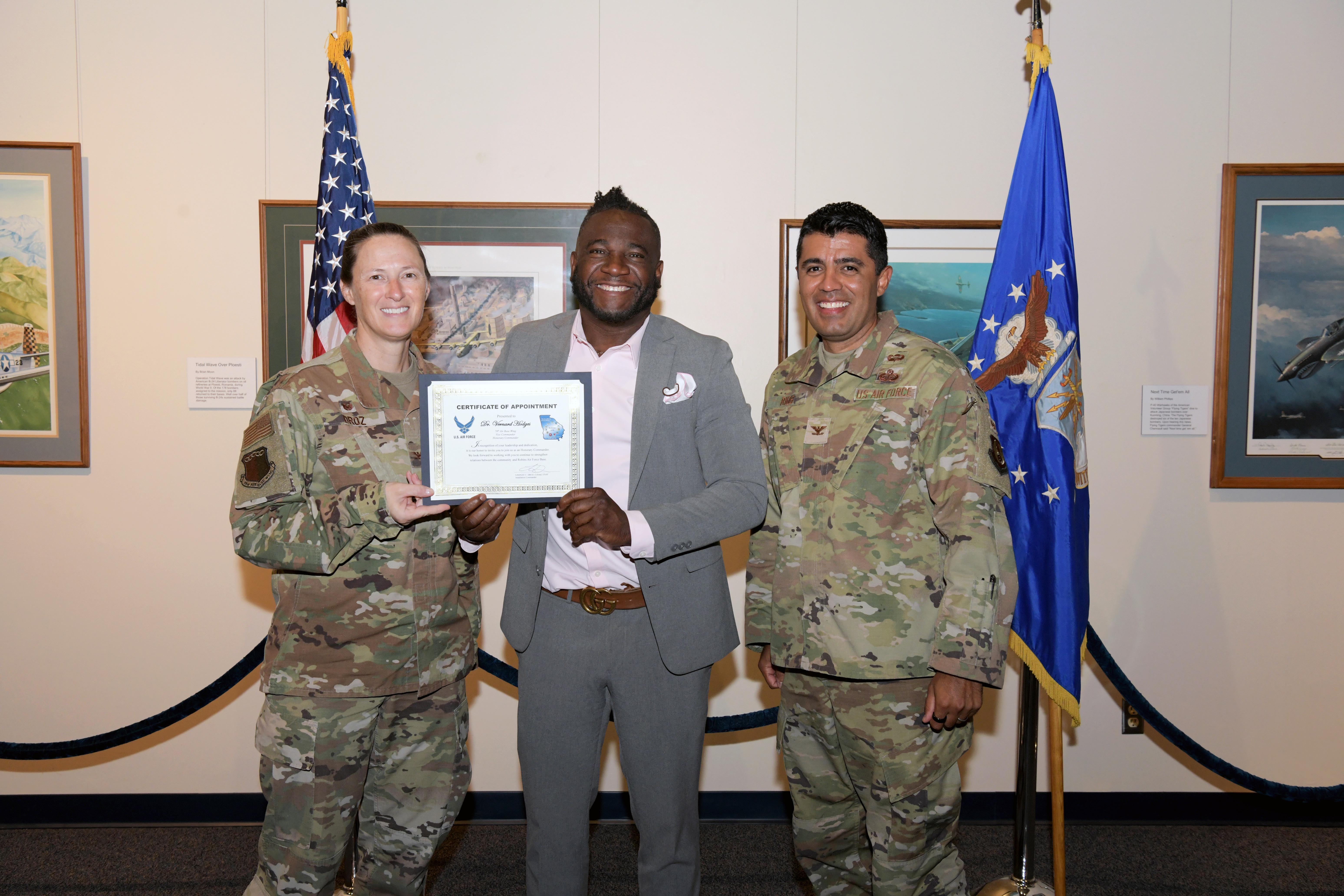 Community leaders inducted as honorary commanders > Air Force Life ...