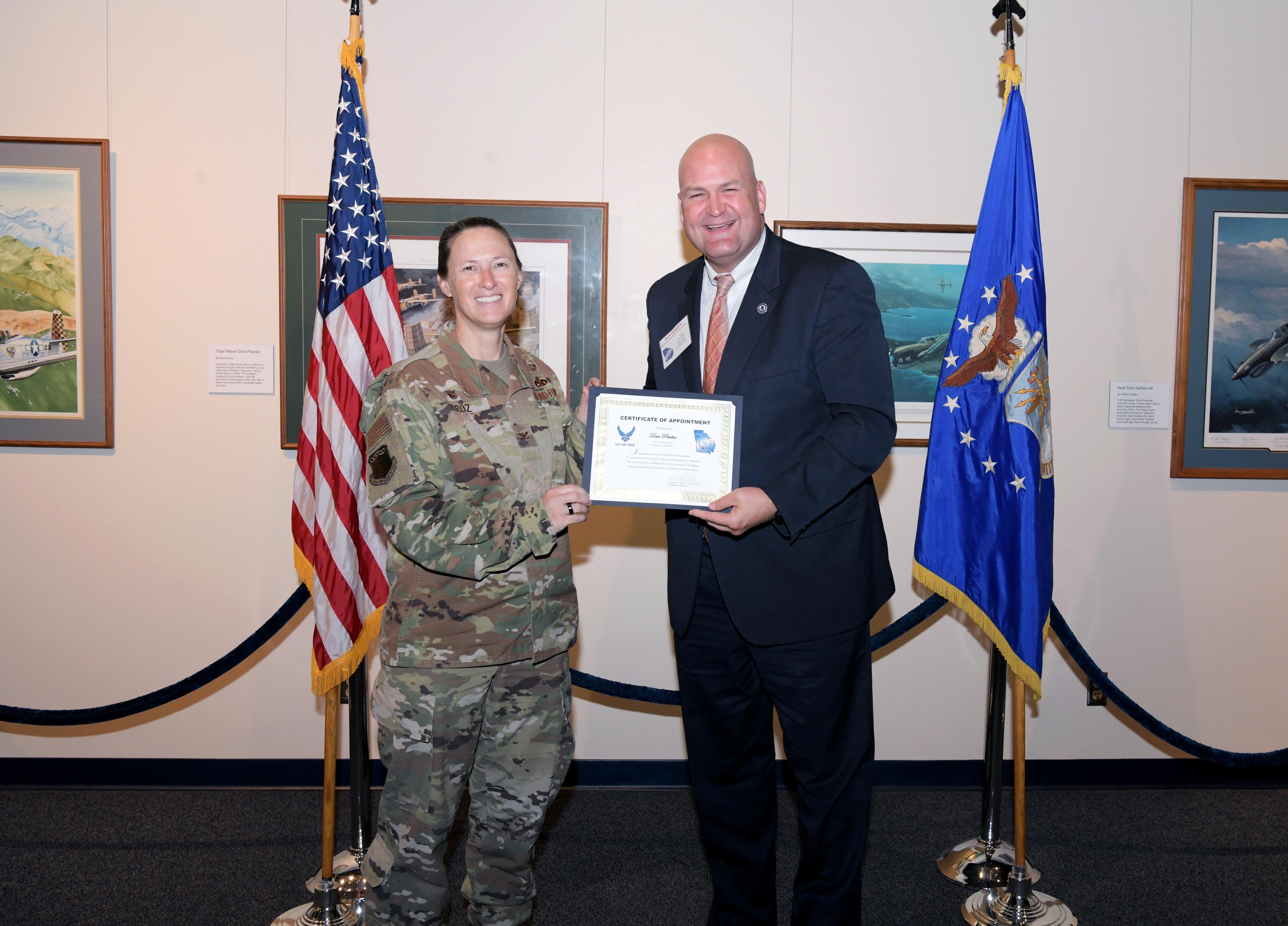 Community leaders inducted as honorary commanders > Air Force Life ...
