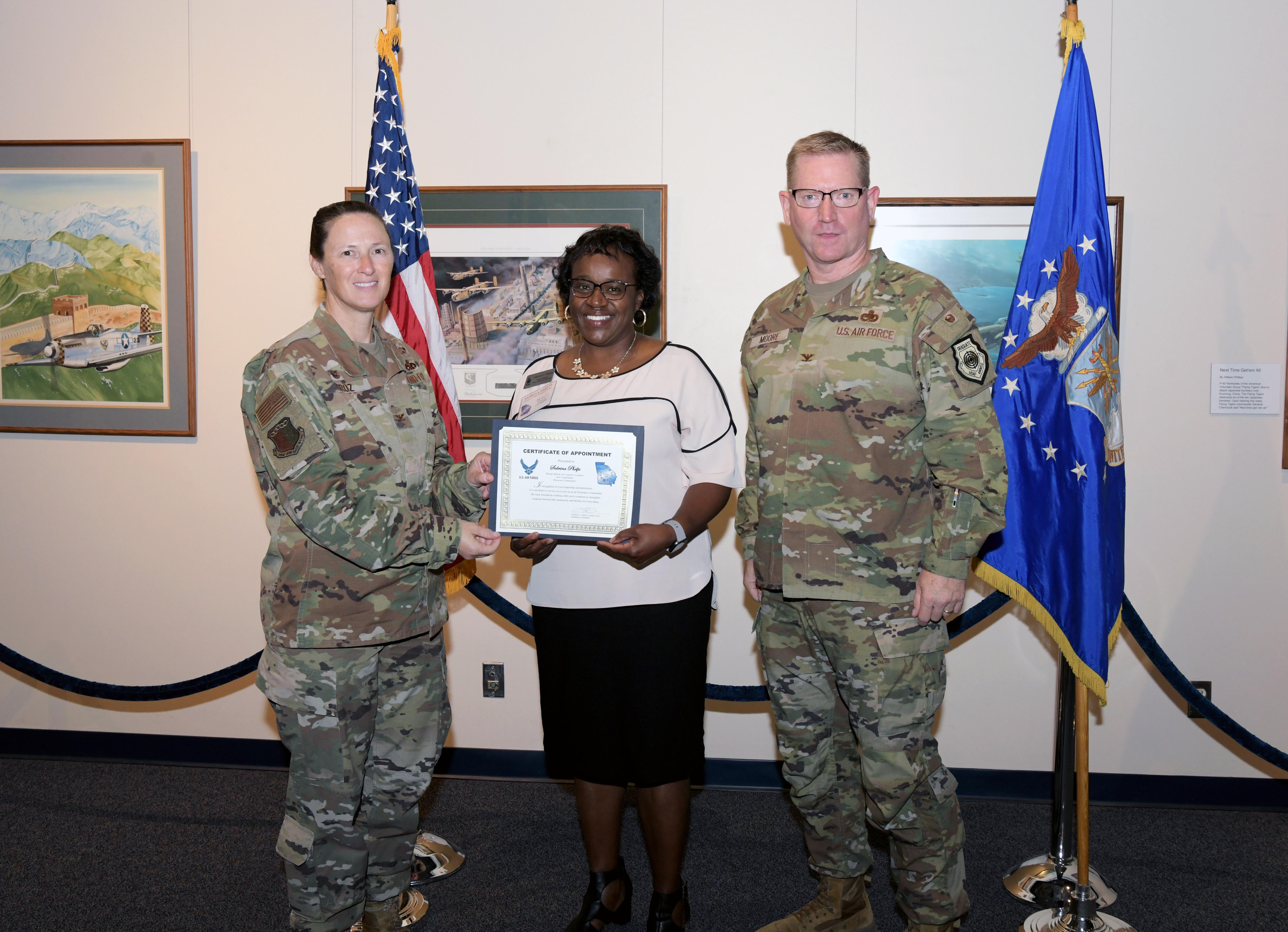 Community leaders inducted as honorary commanders > Air Force Life ...