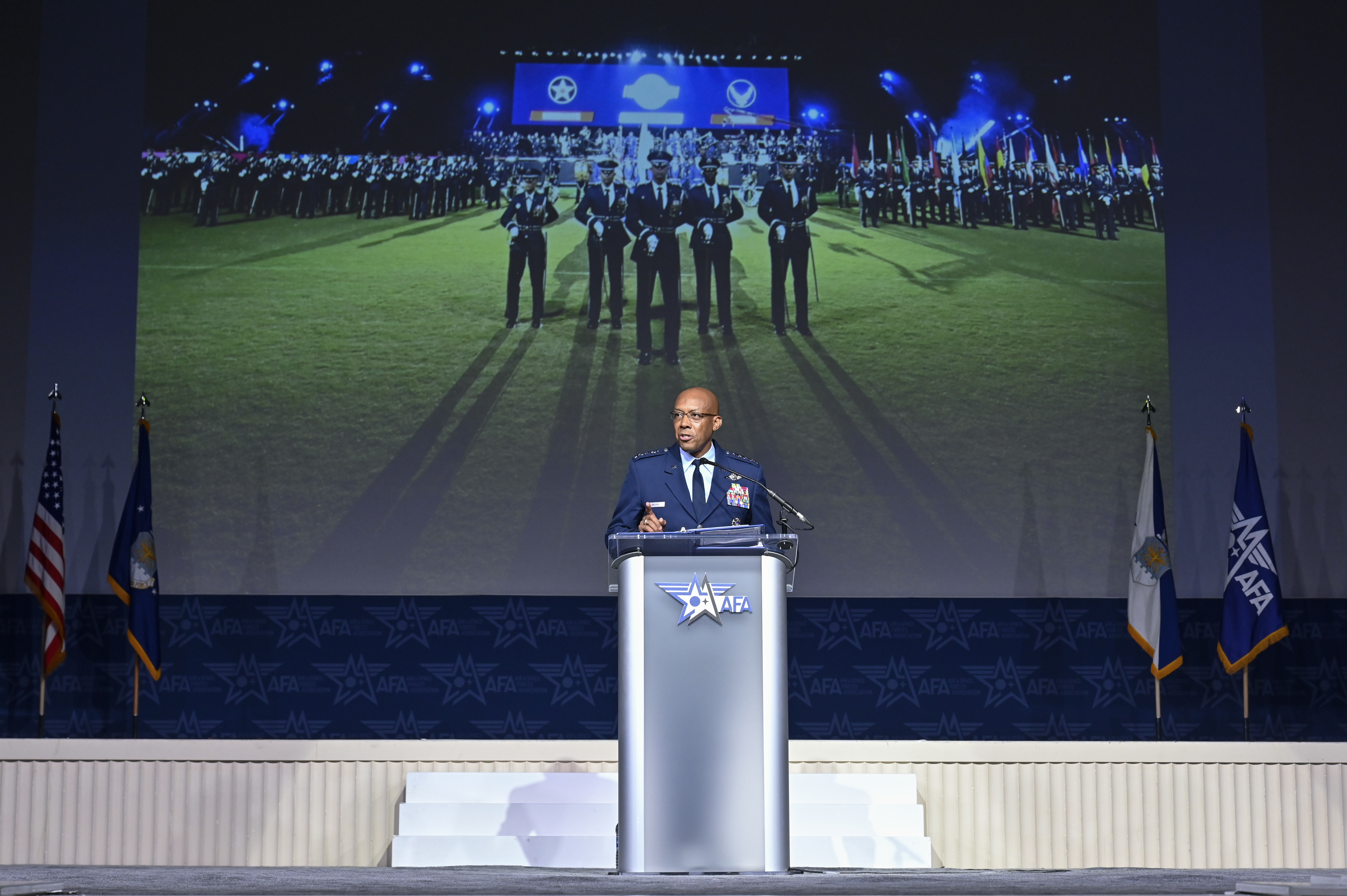 Brown cites Air Force history as fuel for accelerating change, meeting ...