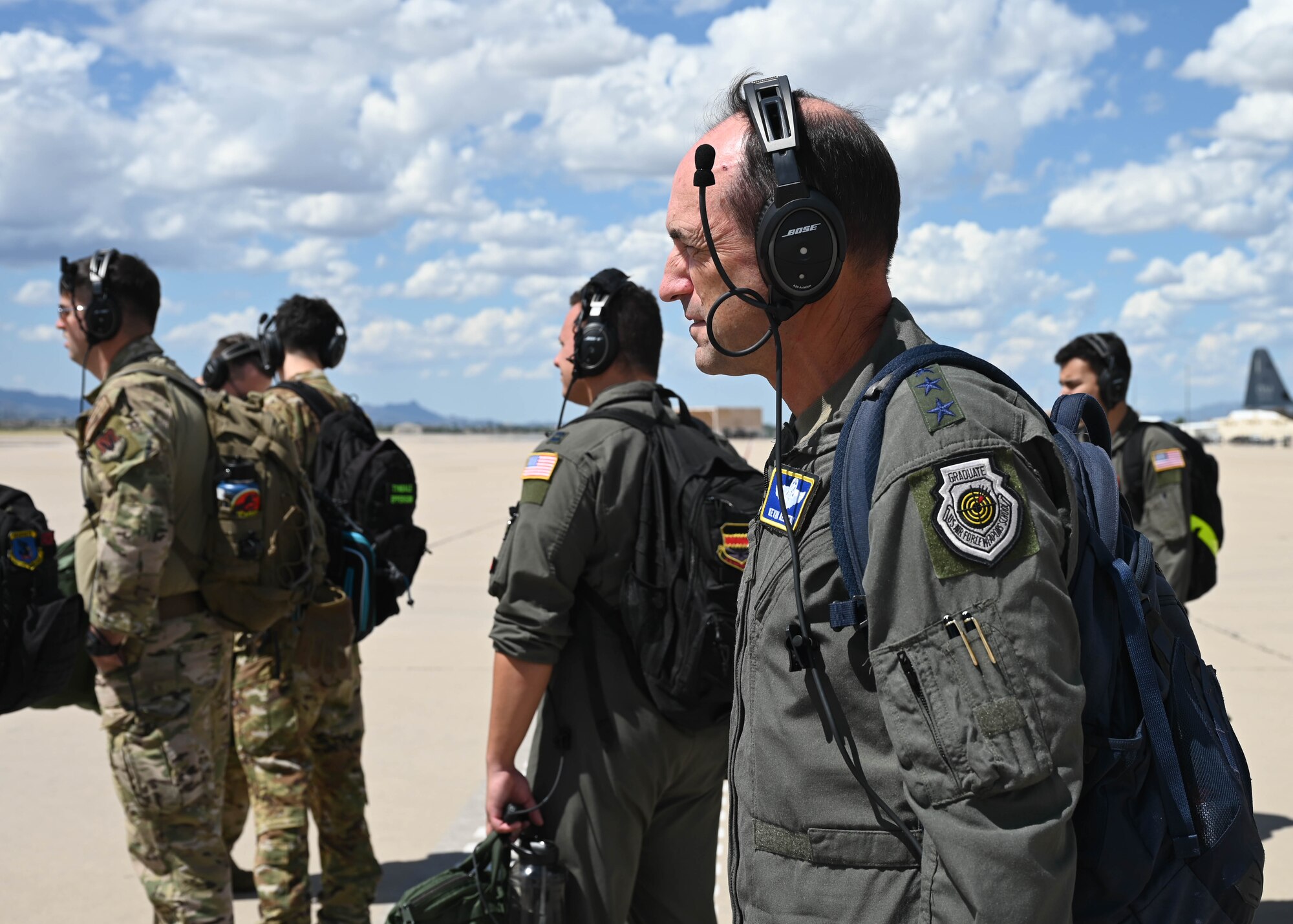16th Air Force (Air Forces Cyber) commander flies a Compass Call ...