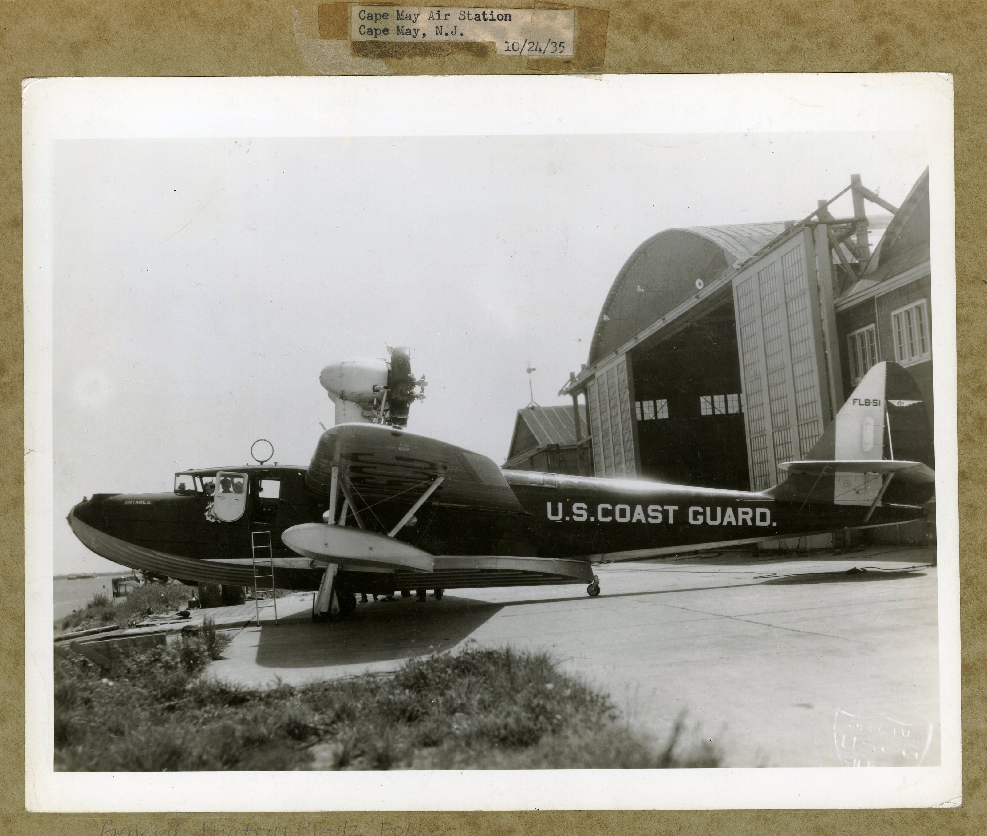 1935 - General Aviation PJ "Fokker" at CG AIRSTA Cape May