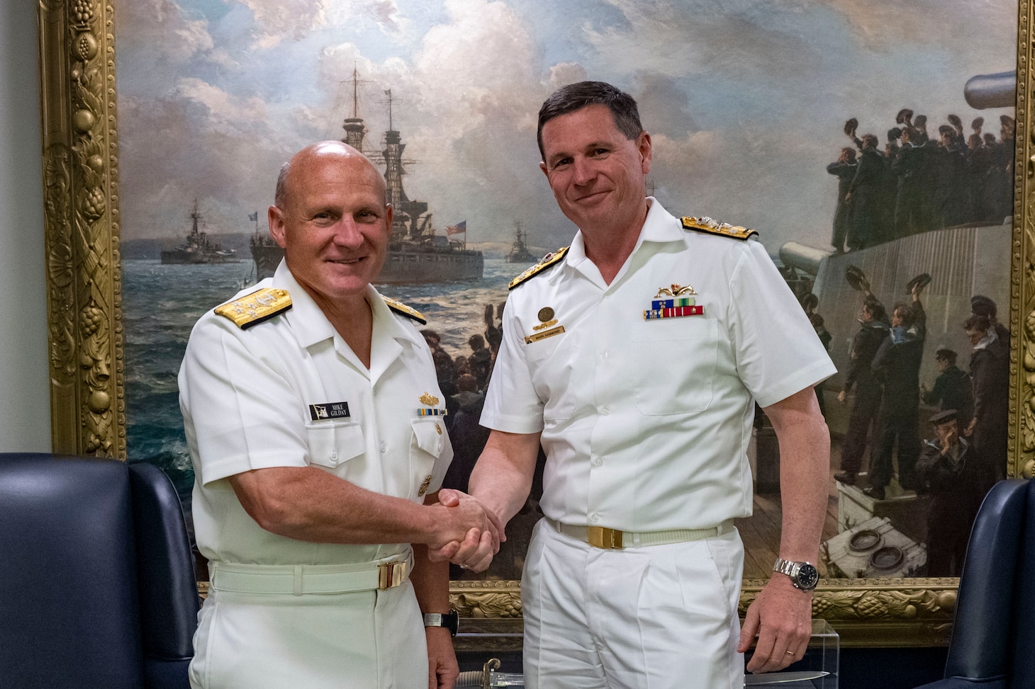 Chief of Naval Operations Meets with Chief of Royal Australian Navy ...