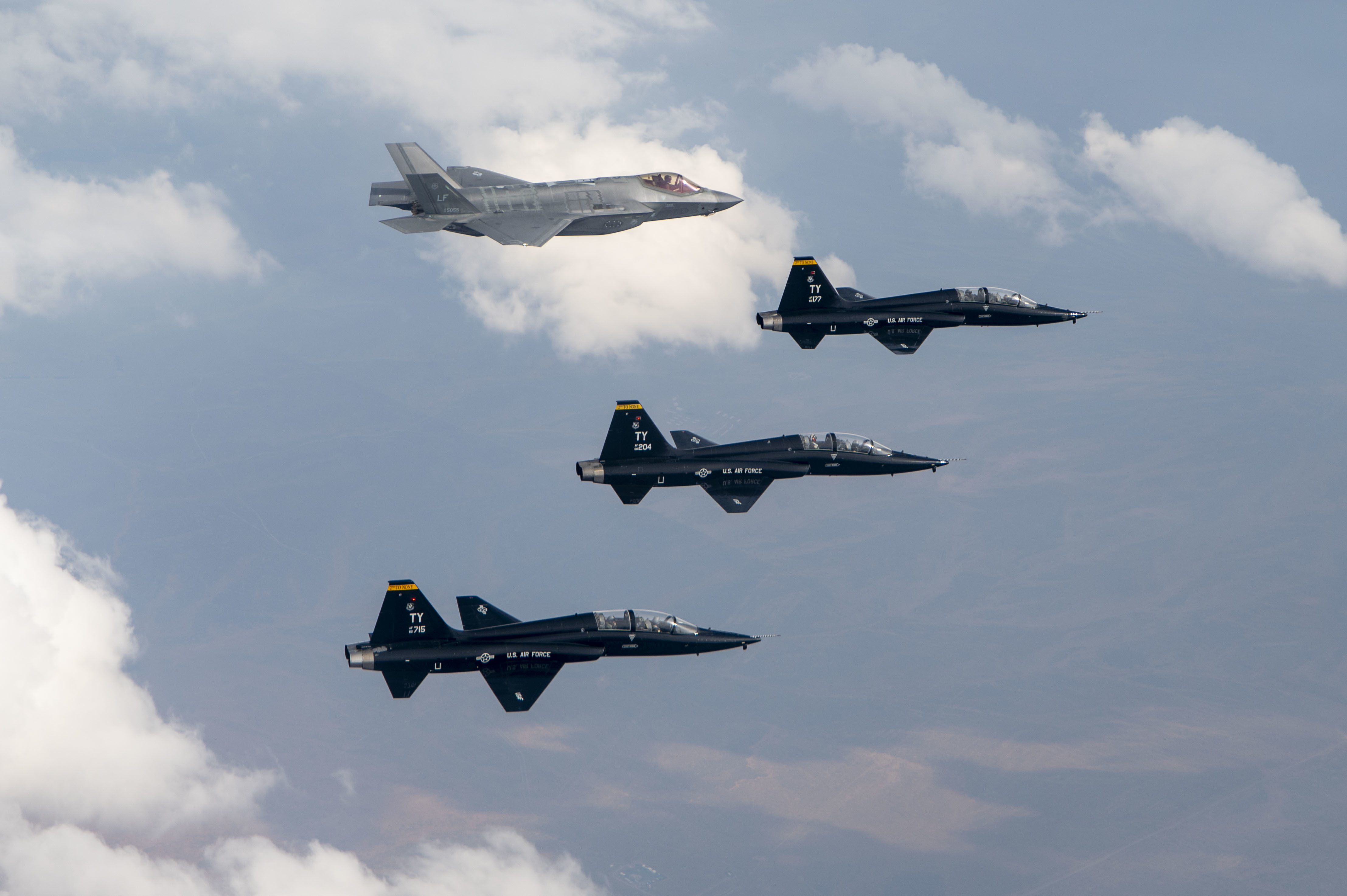 T-38s, F-35s sync missions