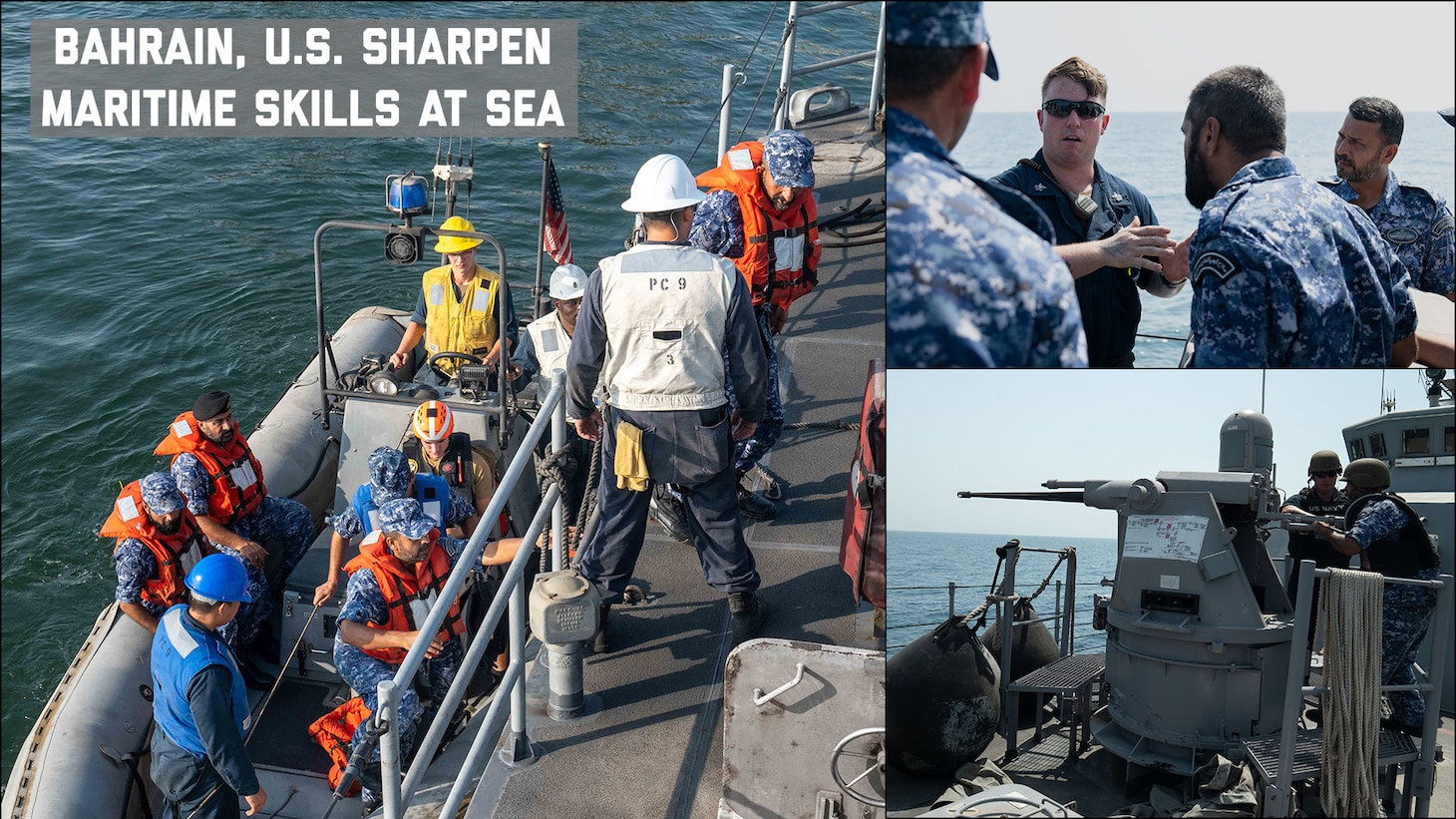 Bahrain, U.S. Sharpen Maritime Skills at Sea > United States Navy ...