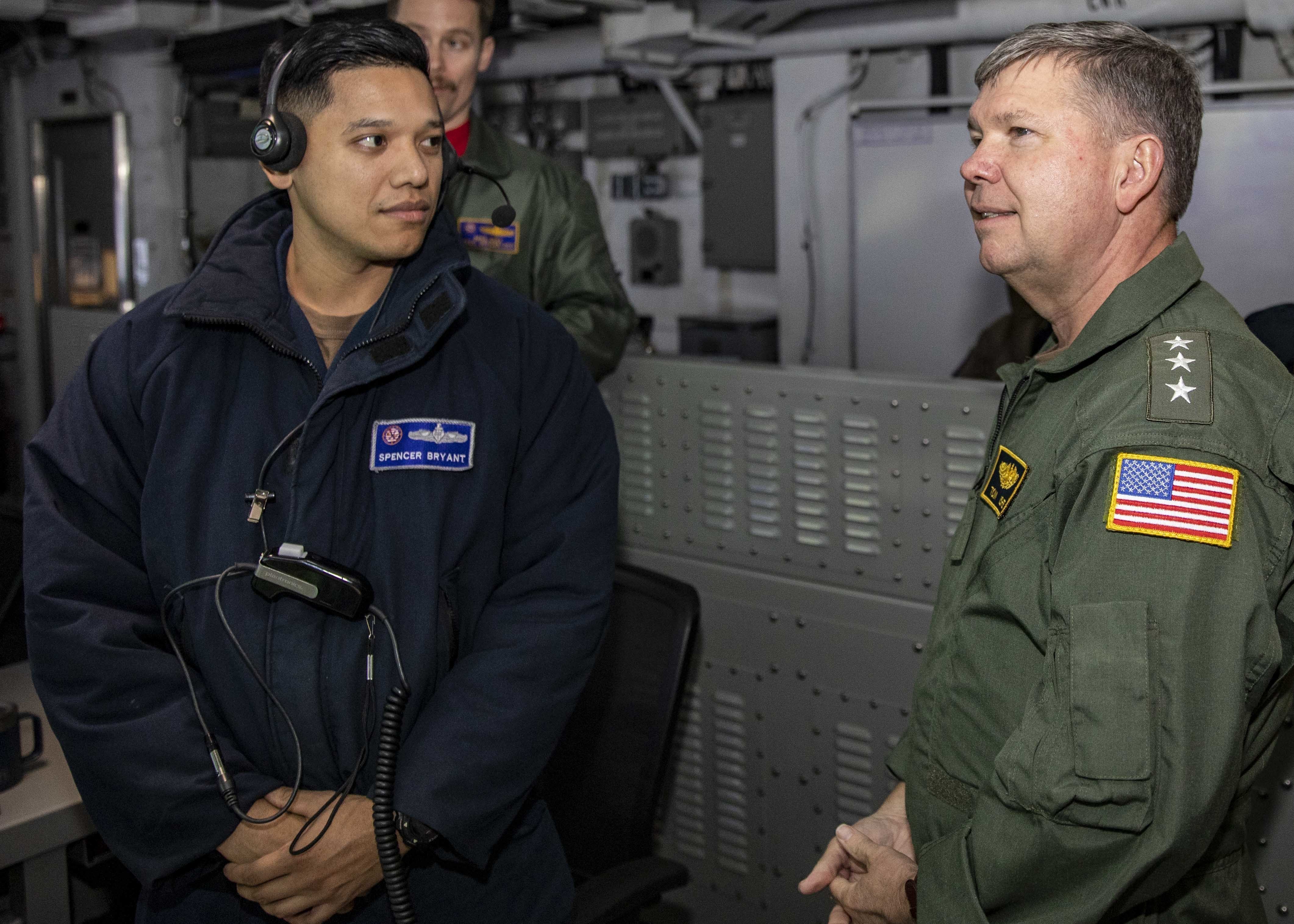 Commander, U.S. Sixth Fleet and STRIKFORNATO visits USS George H.W ...