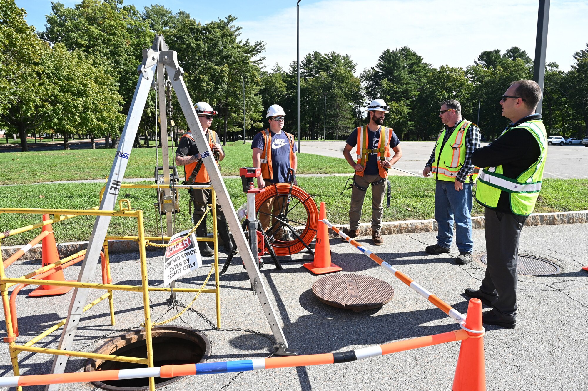 Base officials direct staggered release due to significant power outage ...