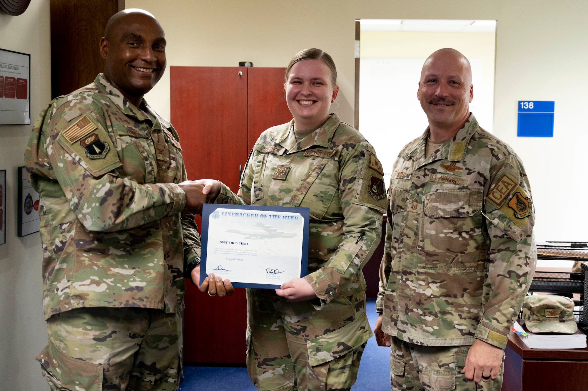 Linebacker of the Week: Staff Sgt. Emily Tiedt > Andersen Air Force ...