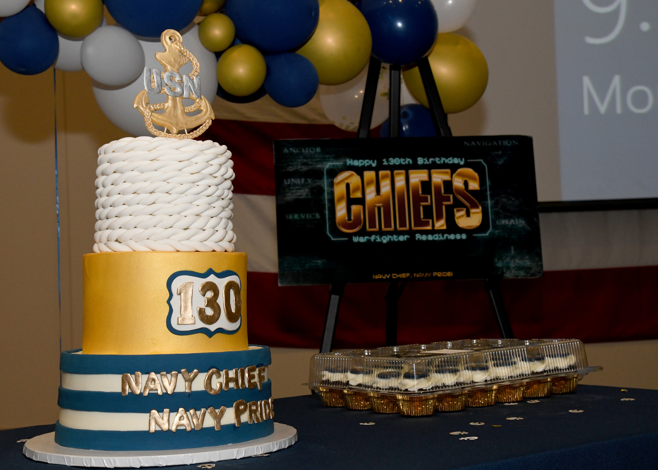 Navy Chief Anchor Cake