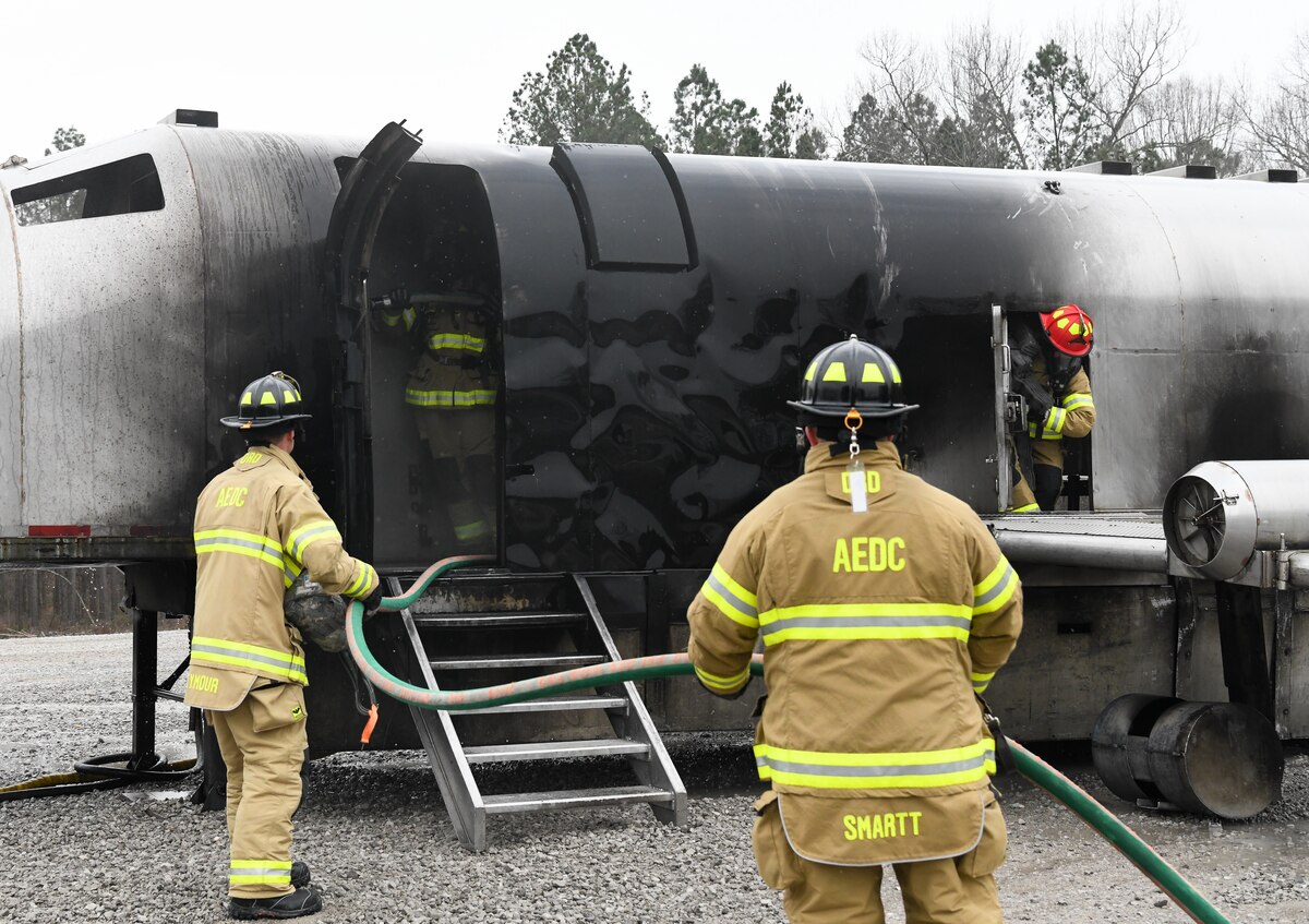 AEDC commander gets up-close look at firefighting training > Arnold Air ...