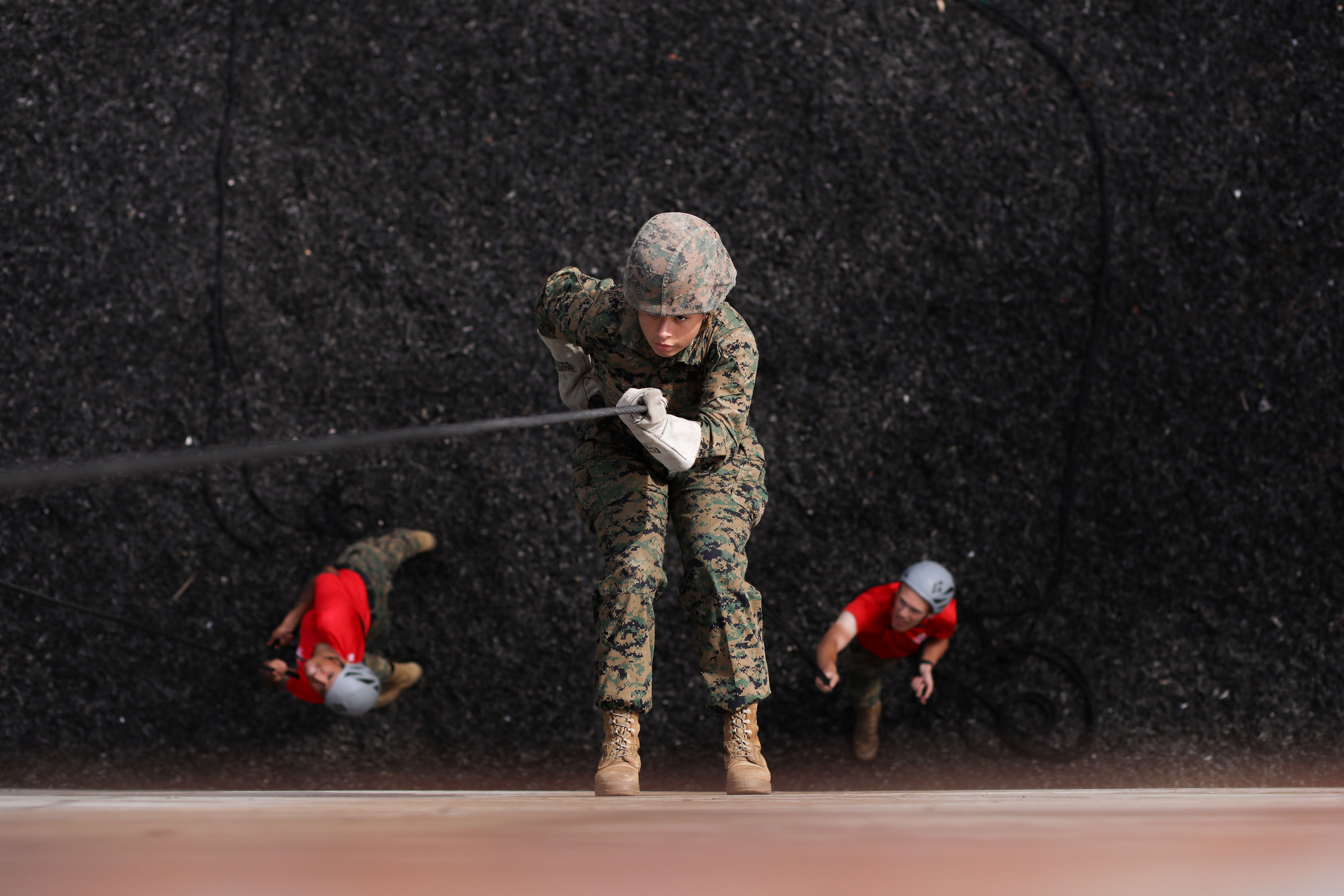 Rappelling Recruit | U.S. Department of War