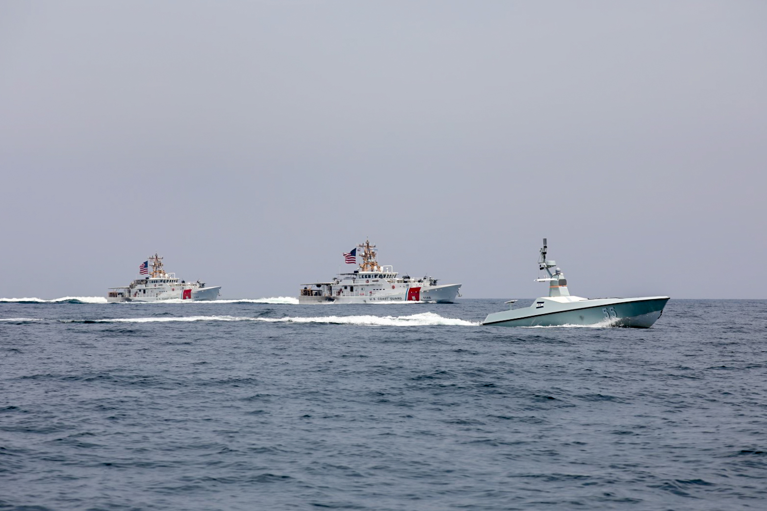 Unmanned Surface Vessel Transits Strait of Hormuz with U.S. Coast Guard ...
