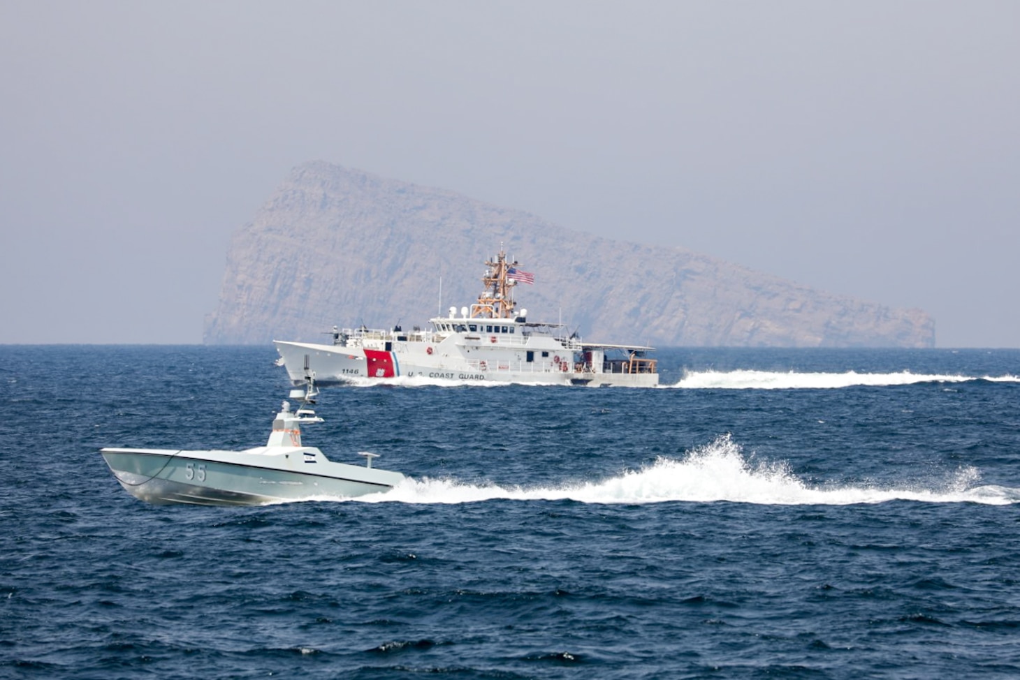 Unmanned Surface Vessel Transits Strait of Hormuz with U.S. Coast Guard ...