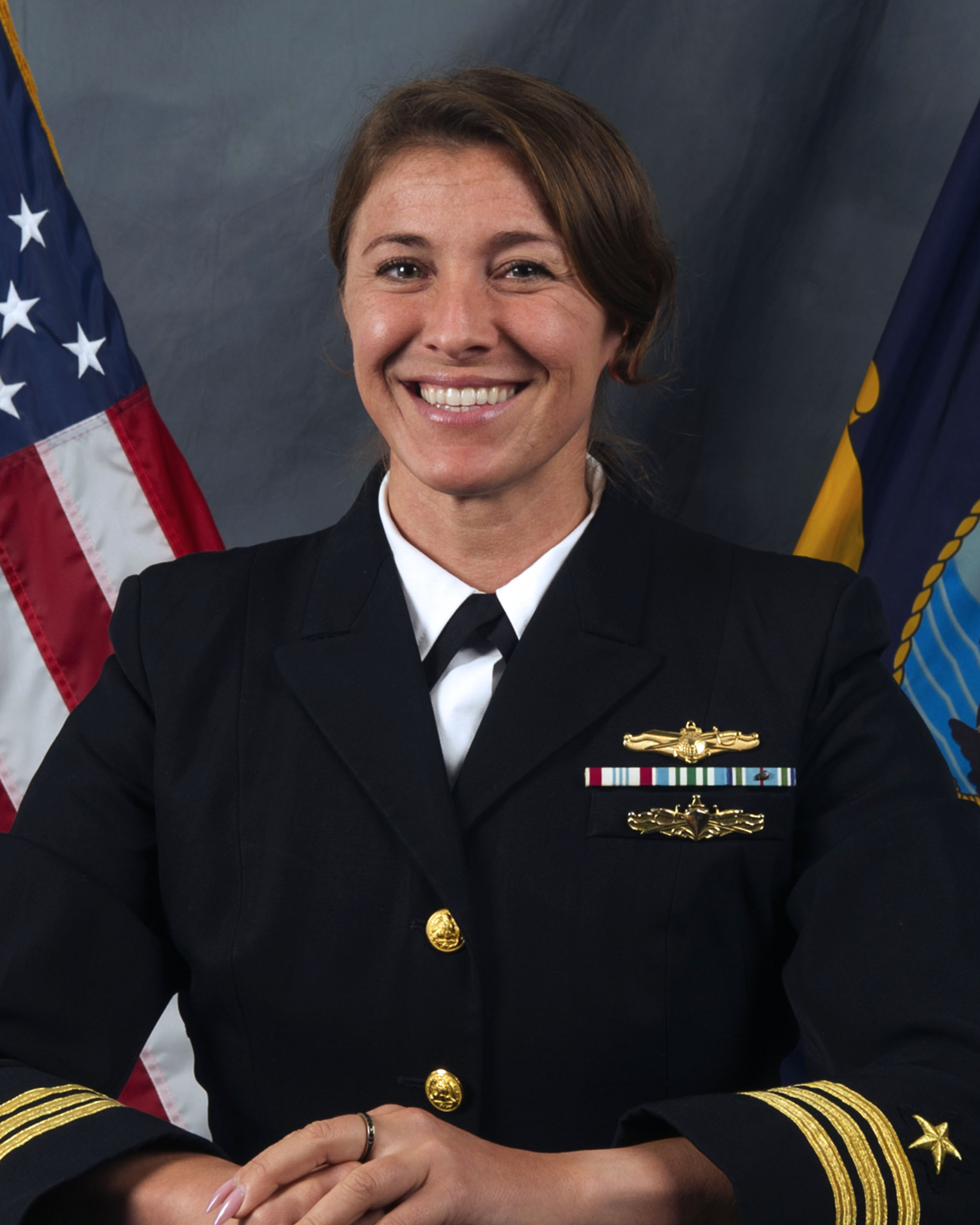 Cmdr. Cayanne “Peppers” McFarlane, Commanding Officer, Naval ...