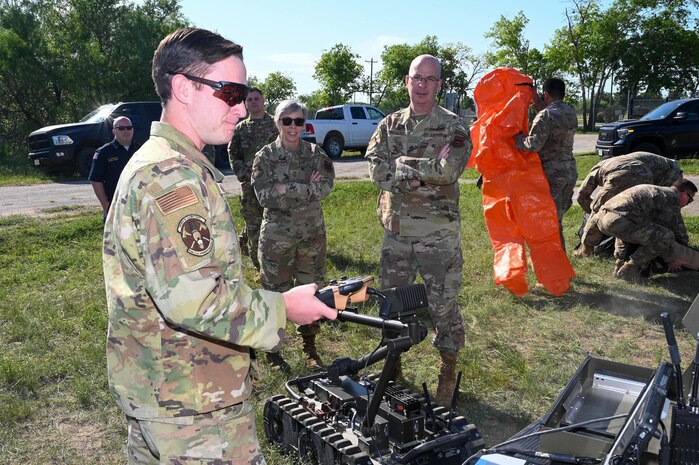 502nd JBSA-Lackland command team visits 902nd CES EOD 17 April 2