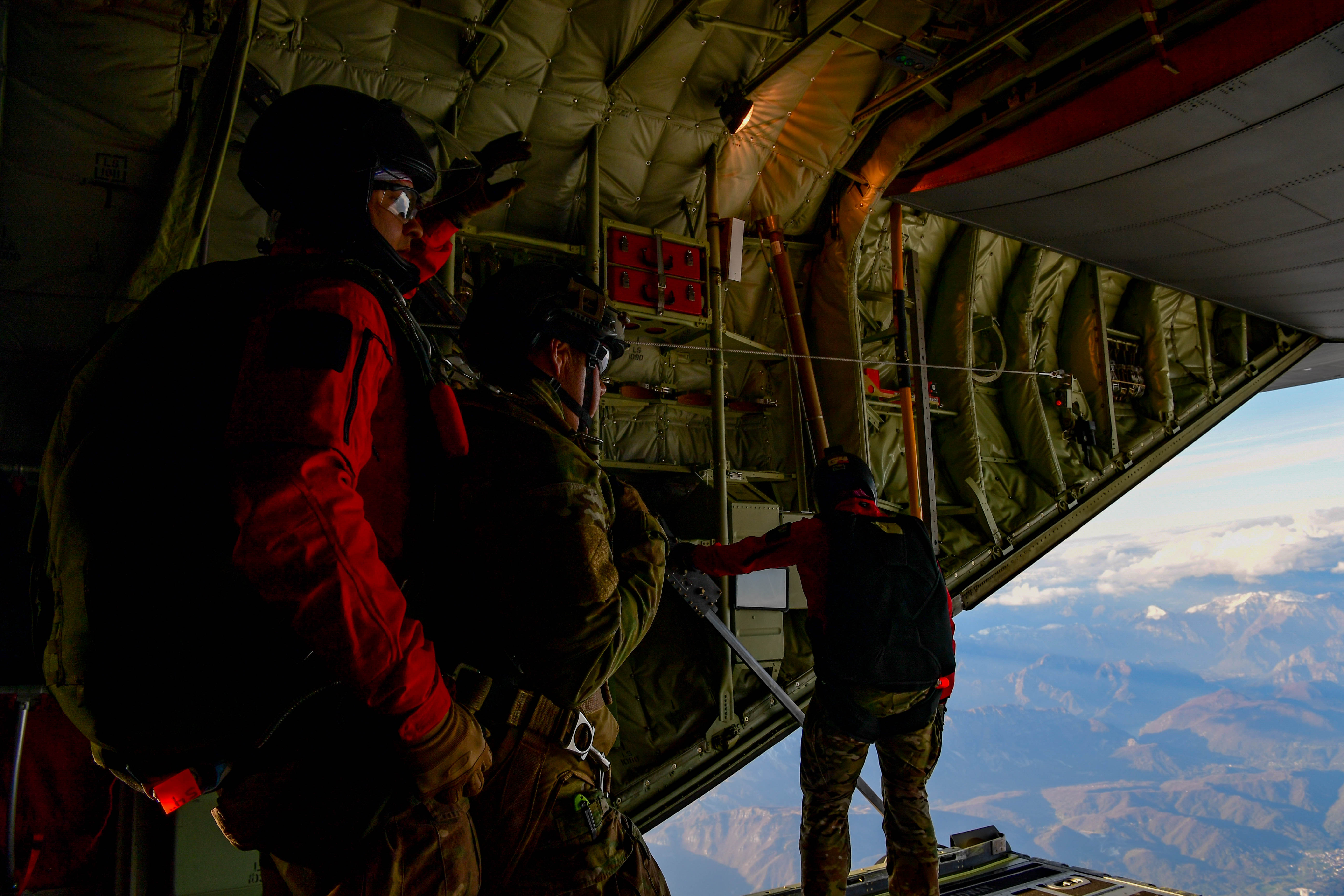57th RQS jump training > Aviano Air Base > Display