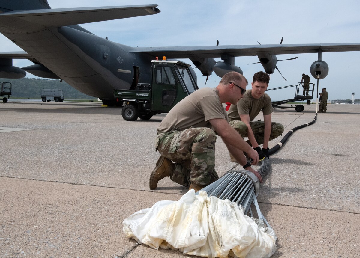 Airmen inspect MC-130J Commando II refueling pod > 193rd Special ...