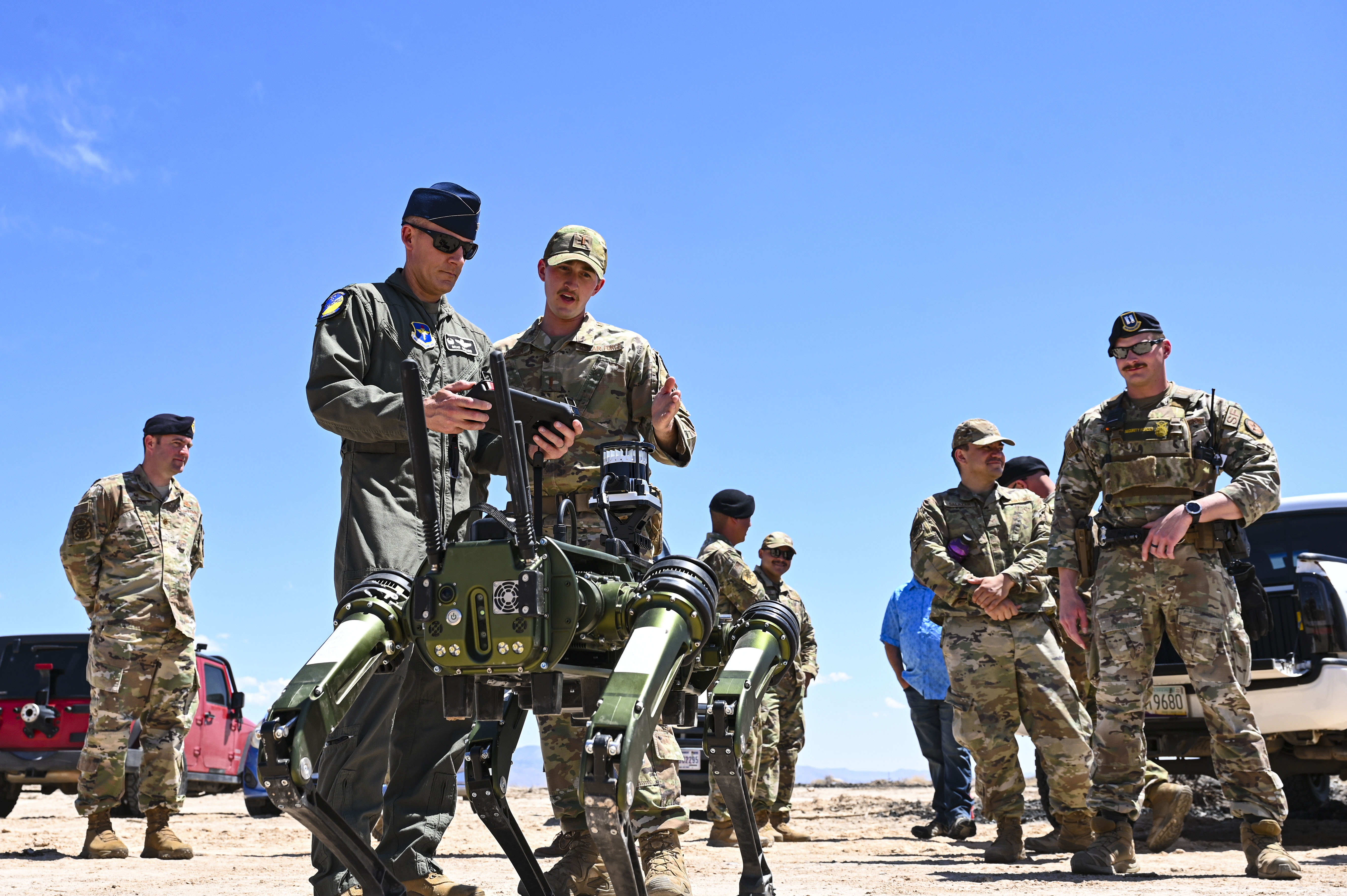 Holloman | 49th SFS unveils newest robotic companions. > Air Education ...