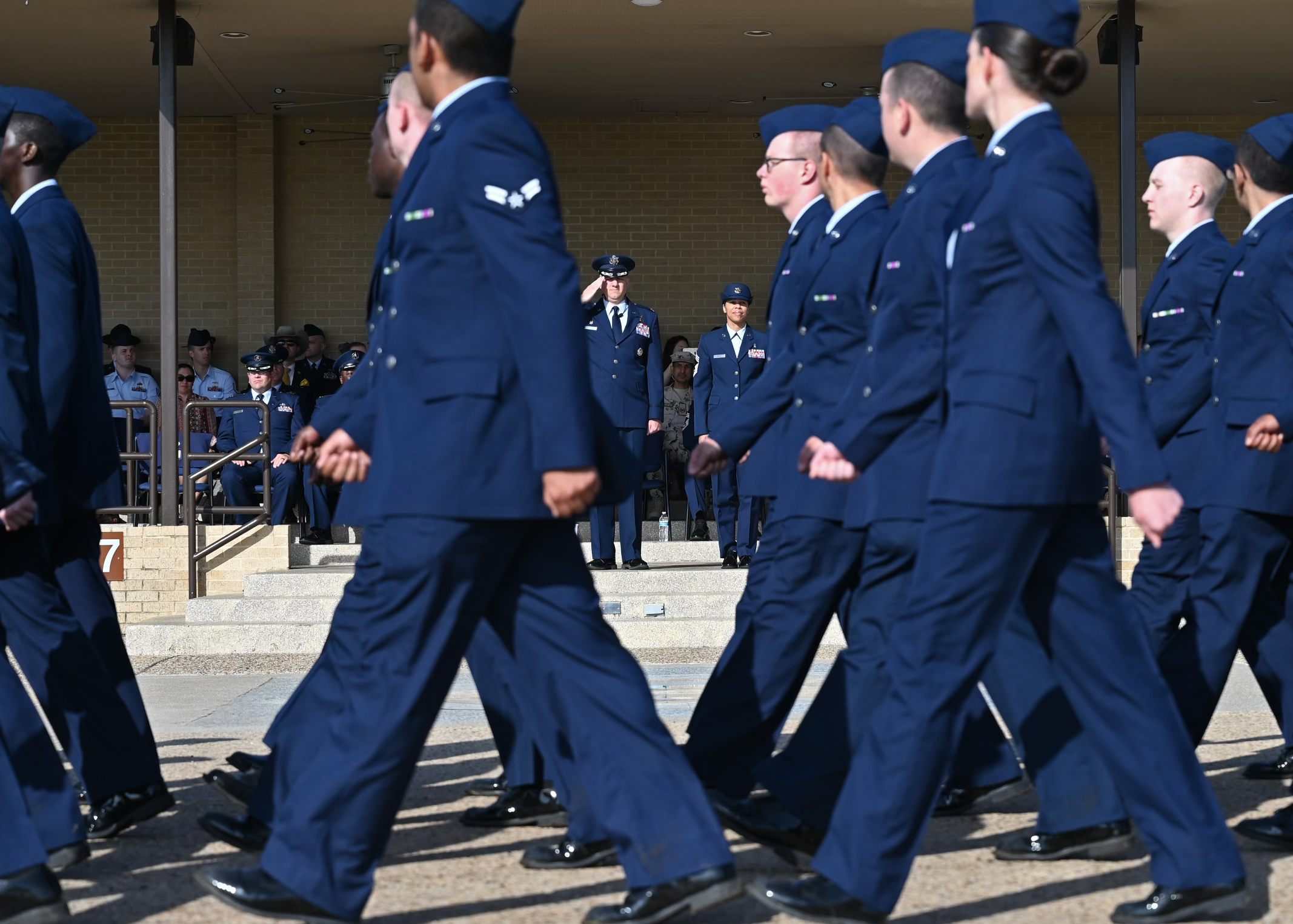 17th TRW commander reviews BMT, Honorary Commanders accompany > Second Air Force > Article Display