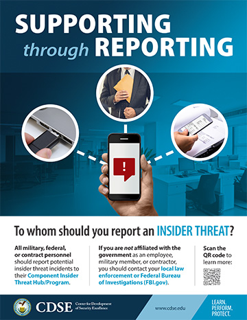 Insider Threat Supporting Through Reporting > Center for Development of ...