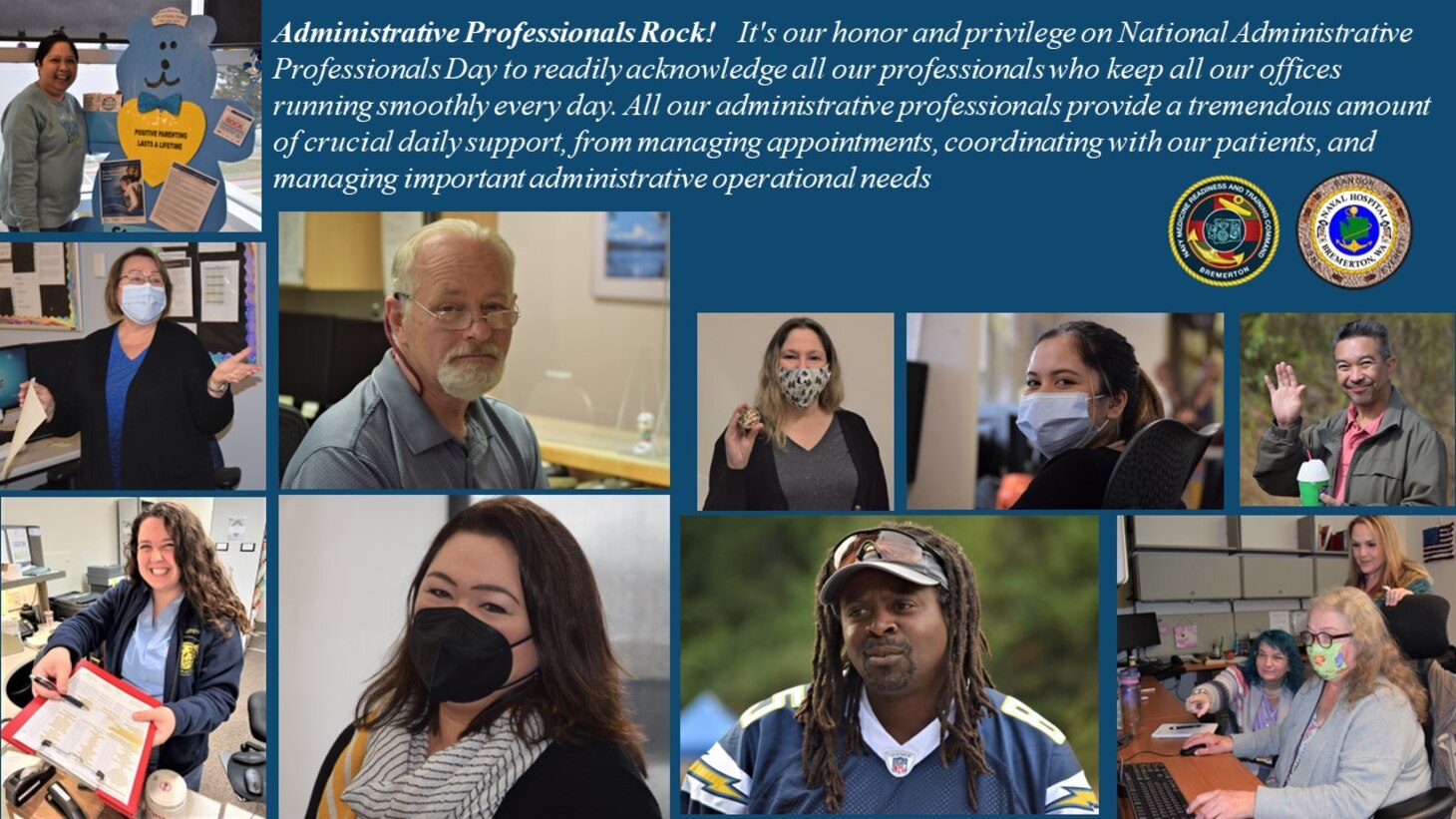 Admin Professional Day…Every Day at NMRTC Bremerton > Navy Medicine > News