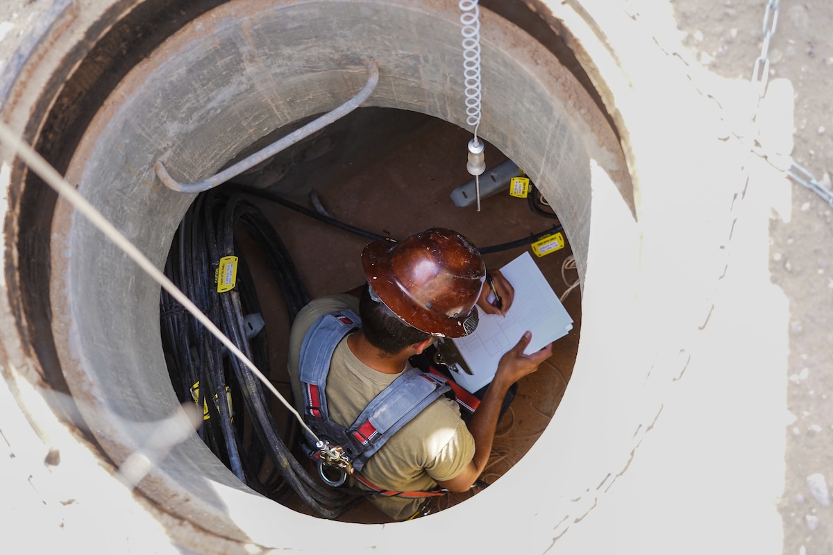 Confined space program team performs Preventive Manhole Inspections > U ...
