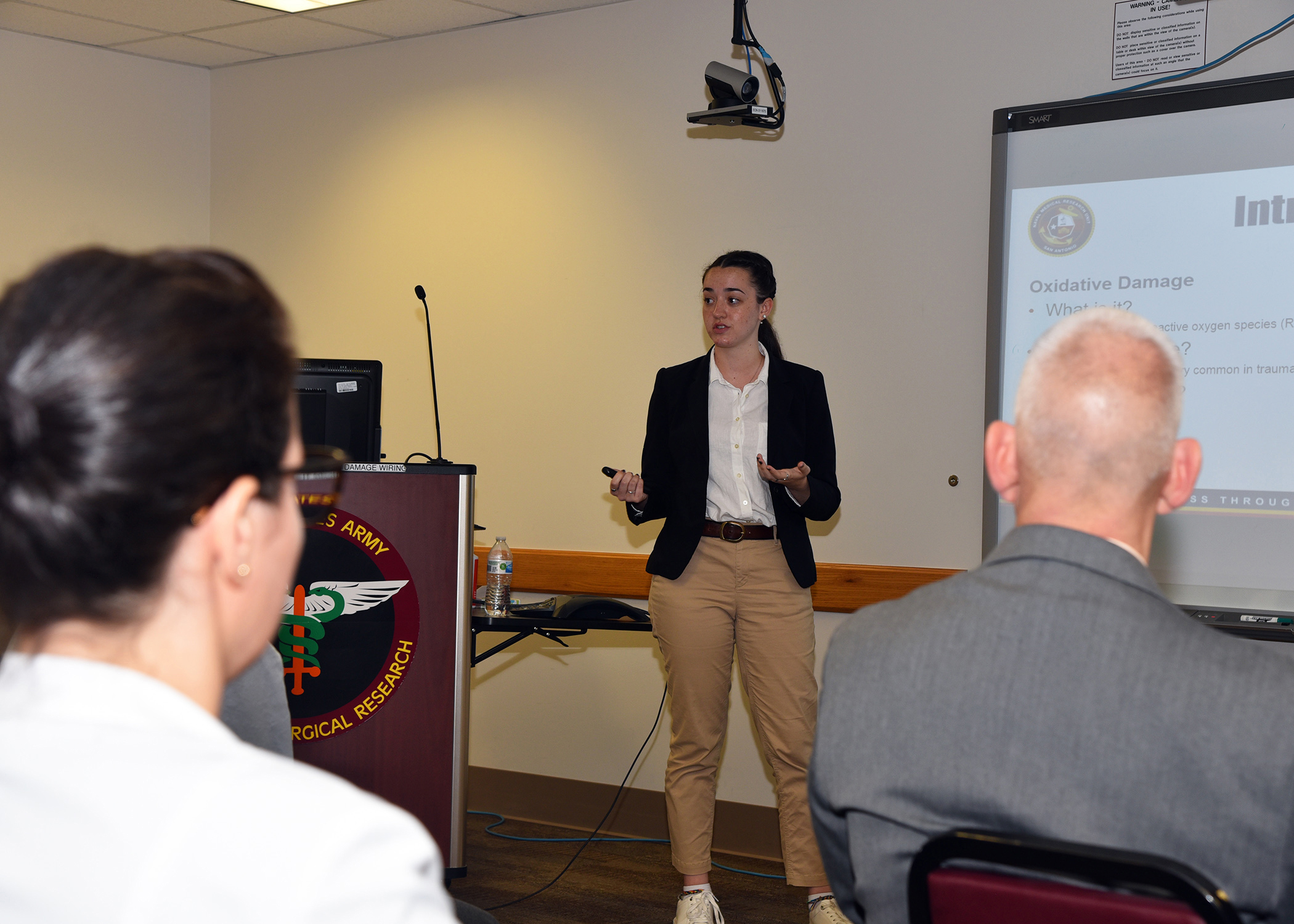 Naval Research Enterprise Internship Program interns present research ...
