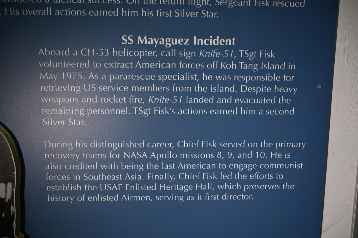 Chief Master Sergeant Wayne Fisk High Risk, High Reward > National ...