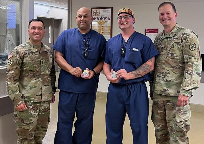 Tripler Army Medical Center OR Team receives CDR Coin > Tripler Army ...