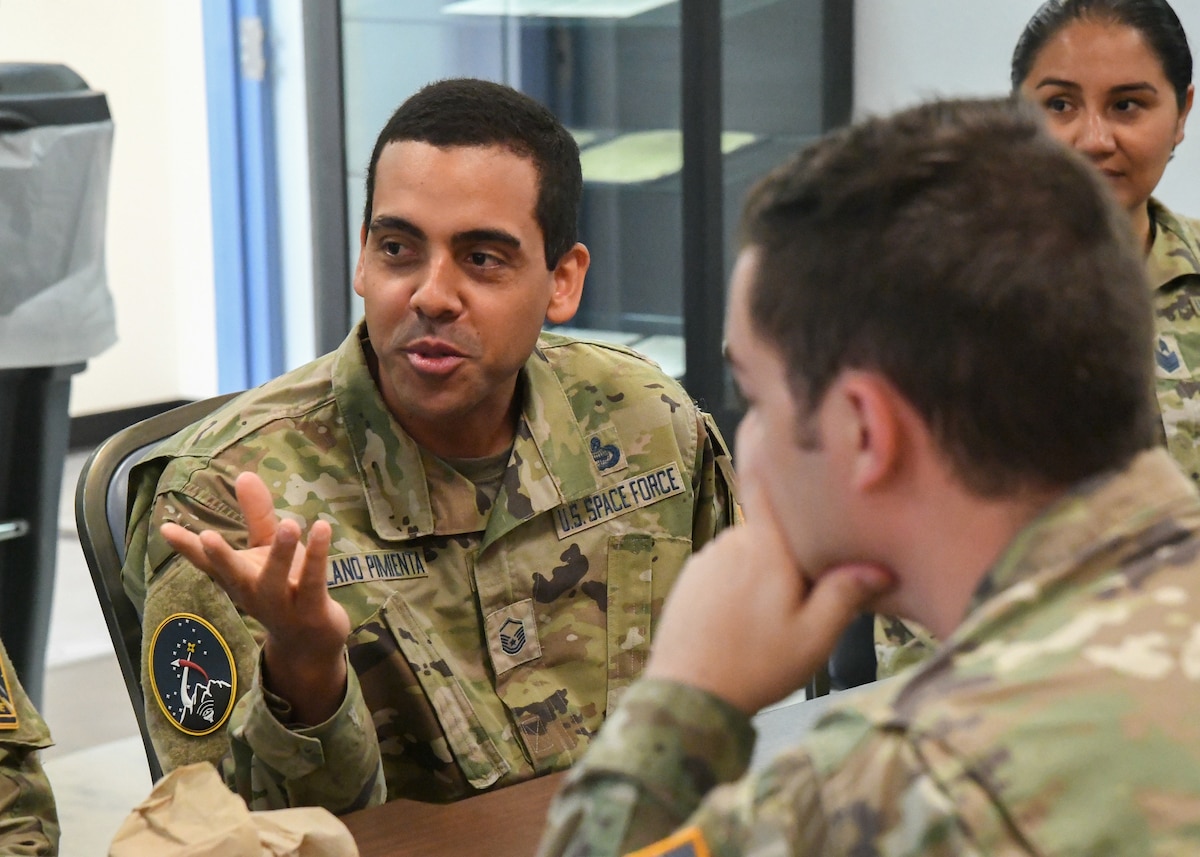 Chief Master Sgt. of the Space Force Roger Towberman visits Kirtland ...