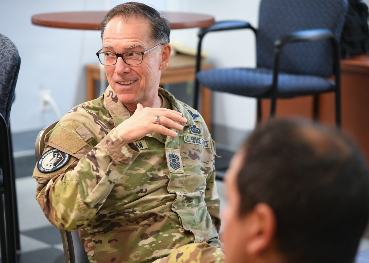 Chief Master Sgt. of the Space Force Roger Towberman visits Kirtland ...