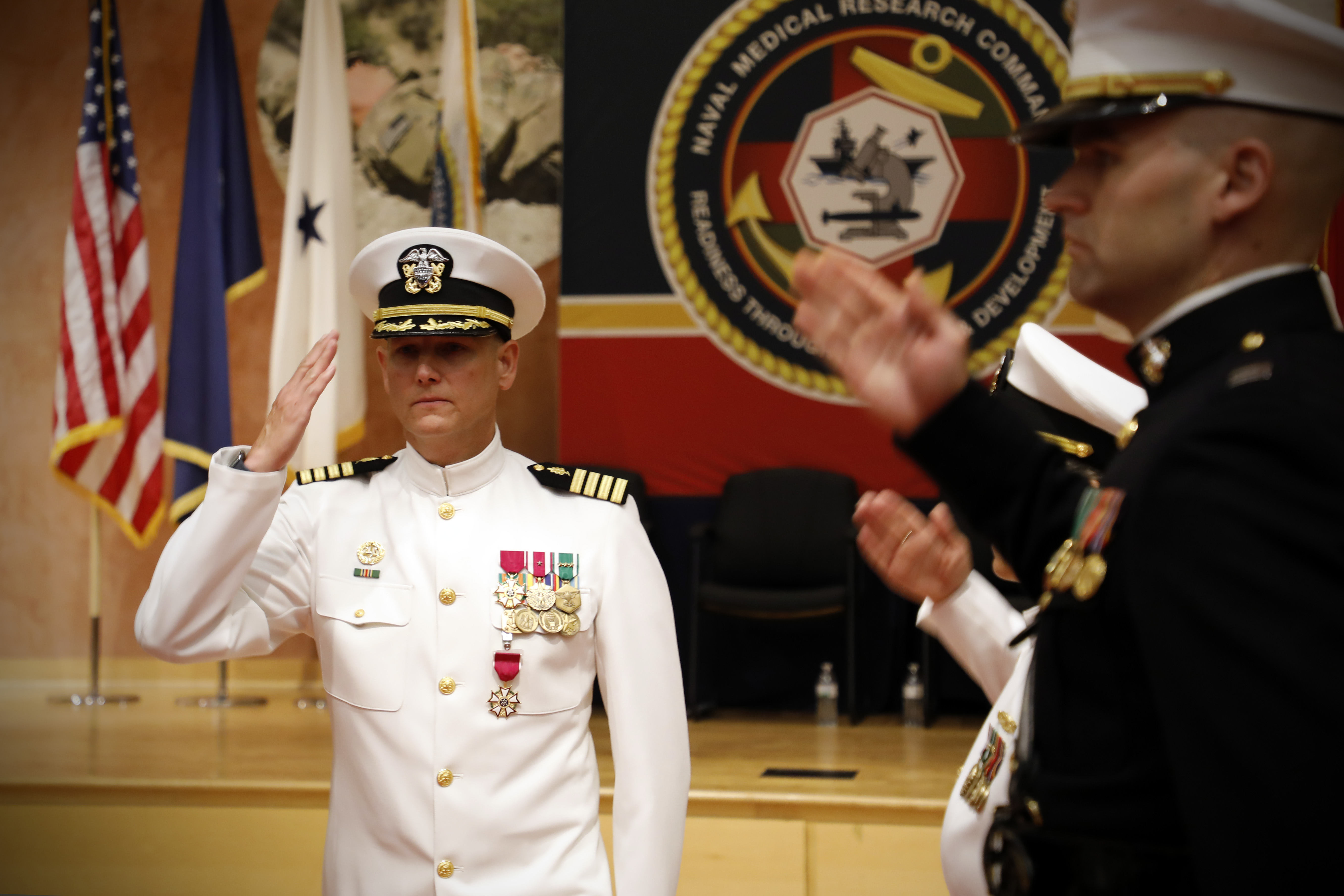 Capt. Franca Jones Assumes Command of Naval Medical Research Command