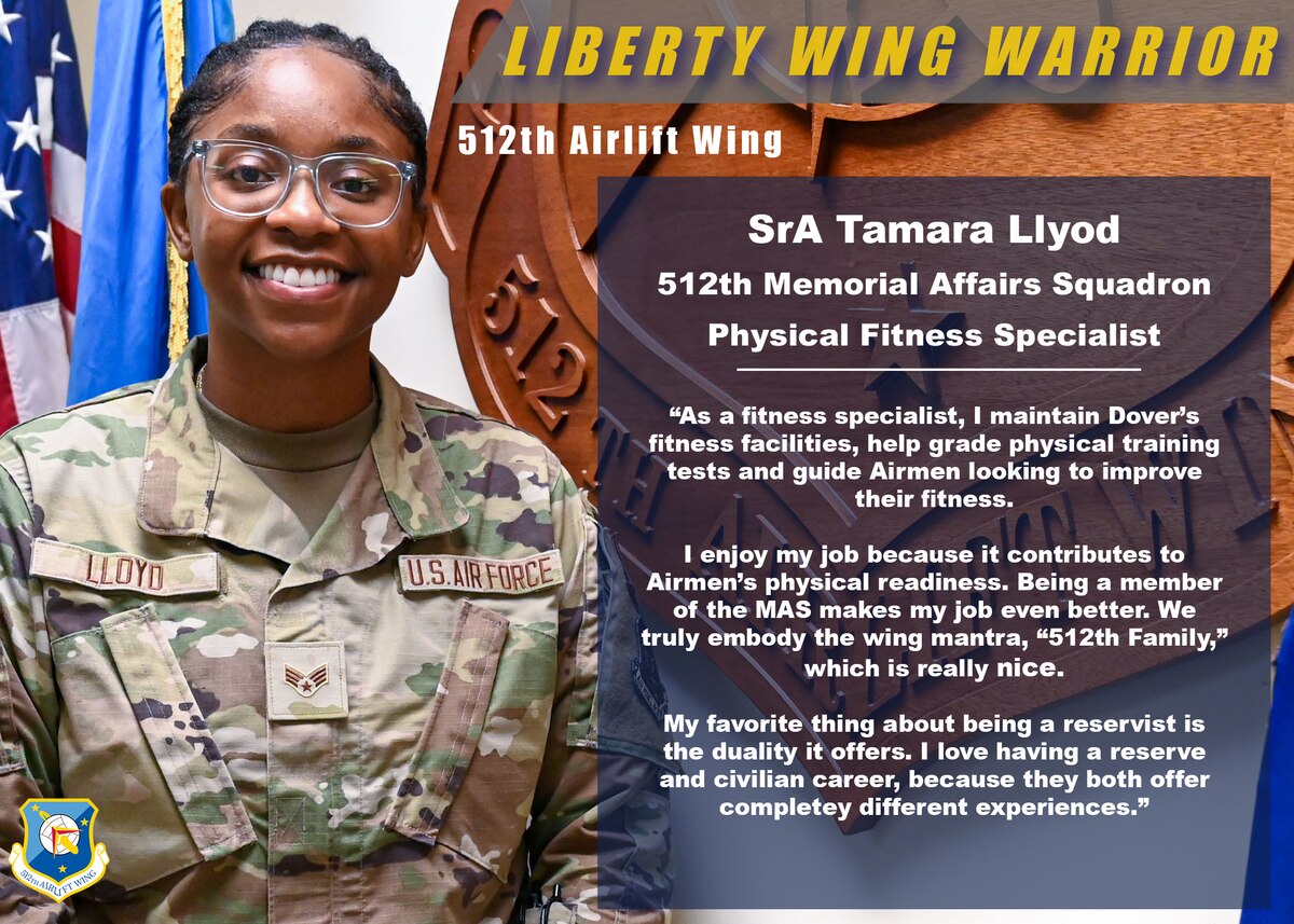 Liberty Wing Warrior: Senior Airman Tamara Lloyd > 512th Airlift Wing ...