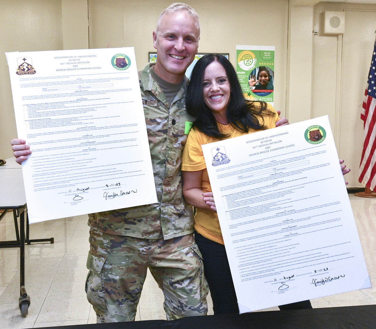 187th Medical Battalion helps Briscoe Elementary School students ...