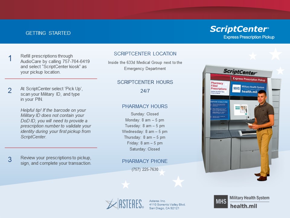 Script Center streamlines 633d MDG prescription process > Joint Base Langley-Eustis > Article ...