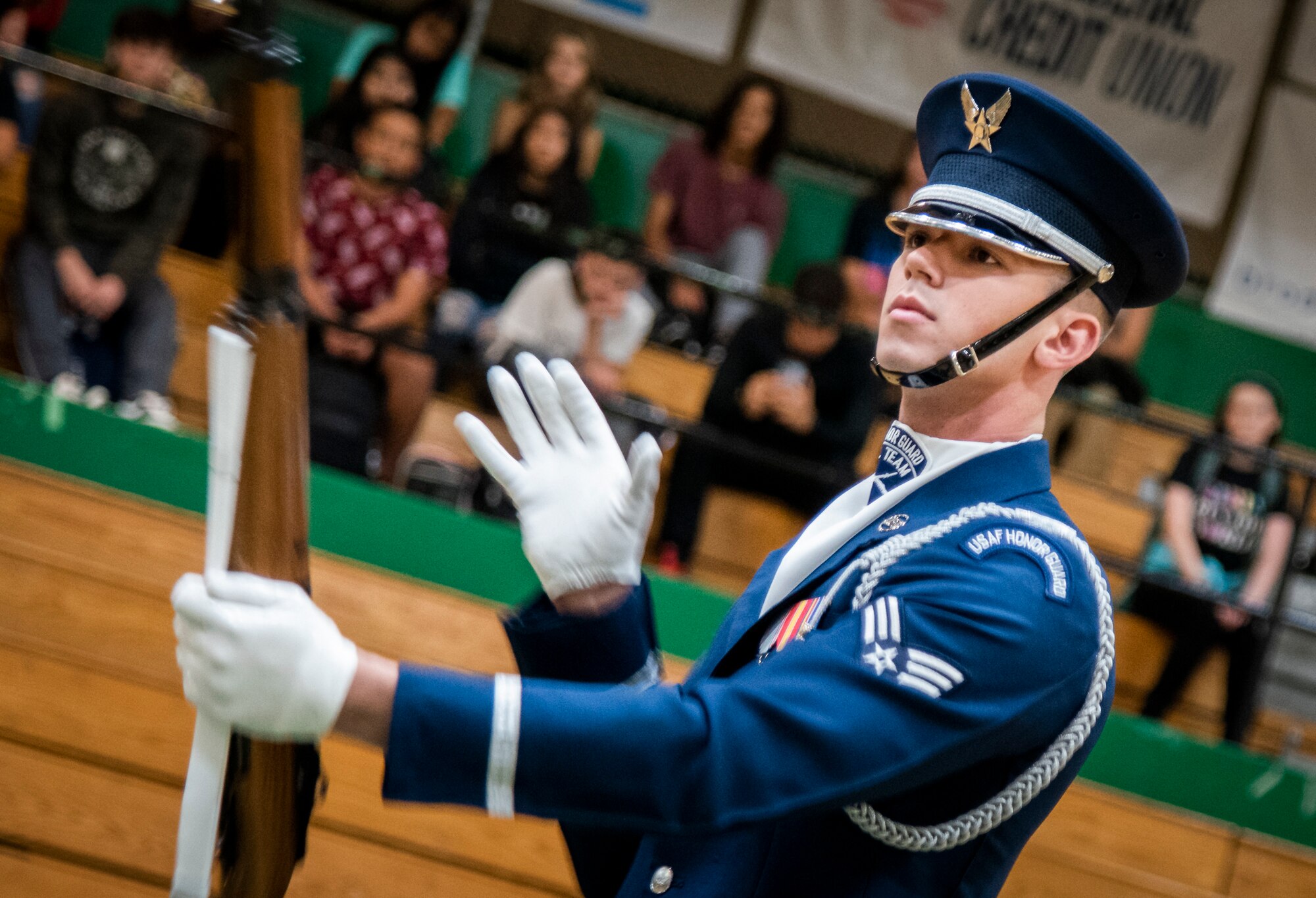 AF Honor Guard visits local high school > Eglin Air Force Base ...