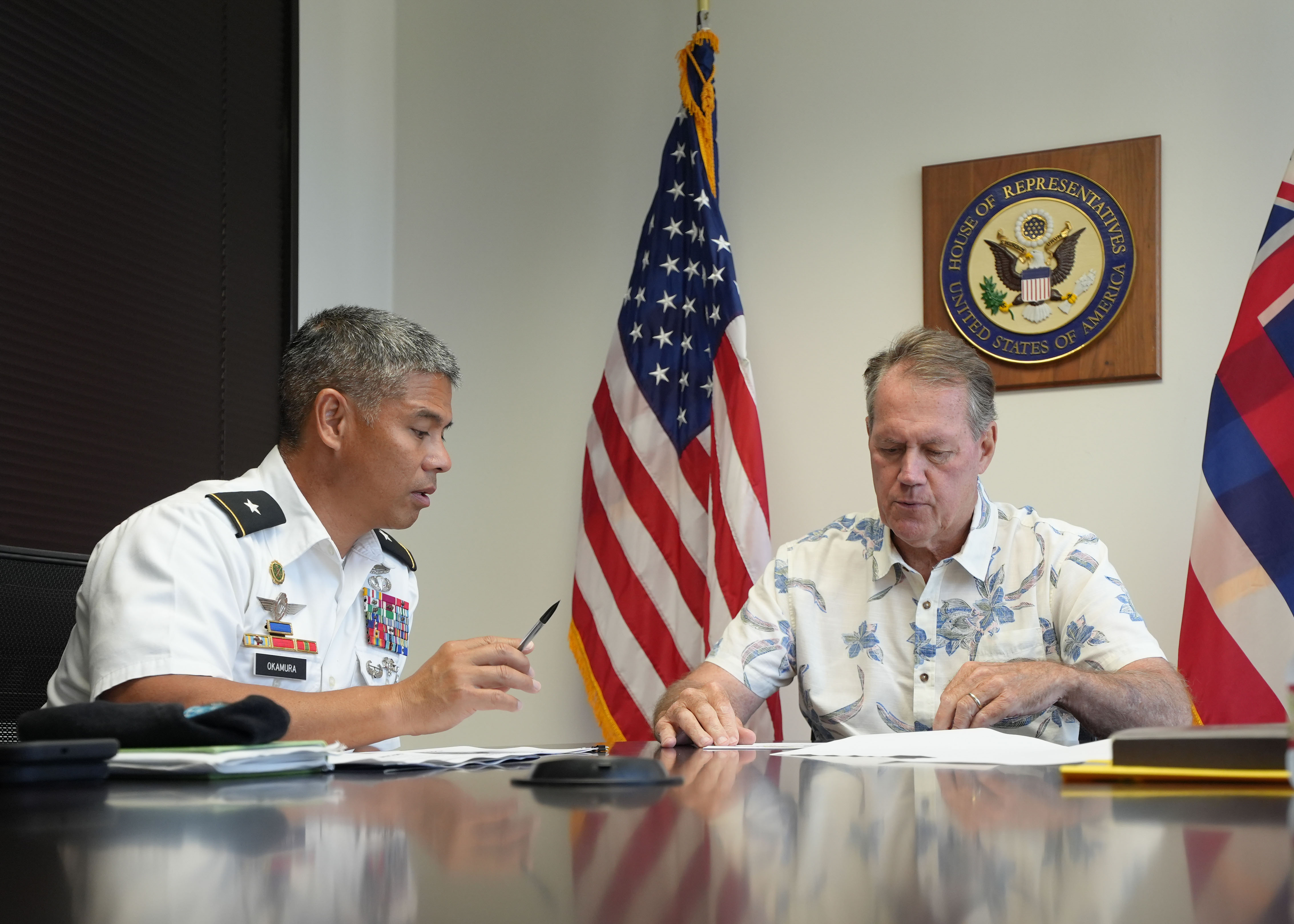 JTF-RH Strategic Engagement Director meets with U.S. Rep. Ed Case