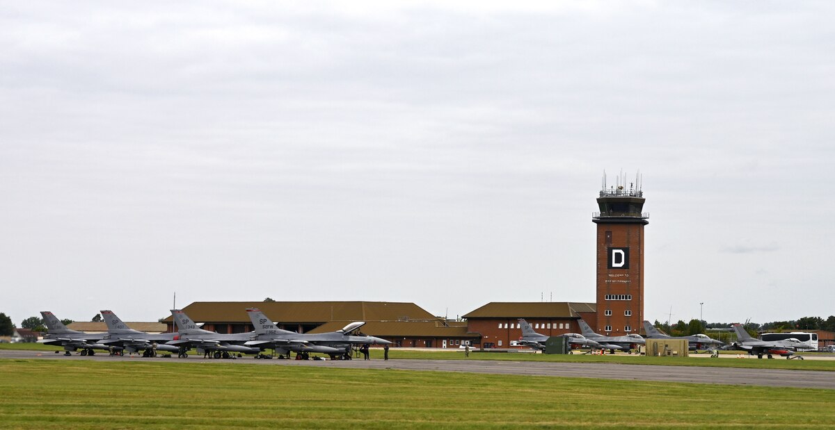 52nd FW F-16s arrive at RAFM in support of Cobra Warrior 23-2 > Royal ...