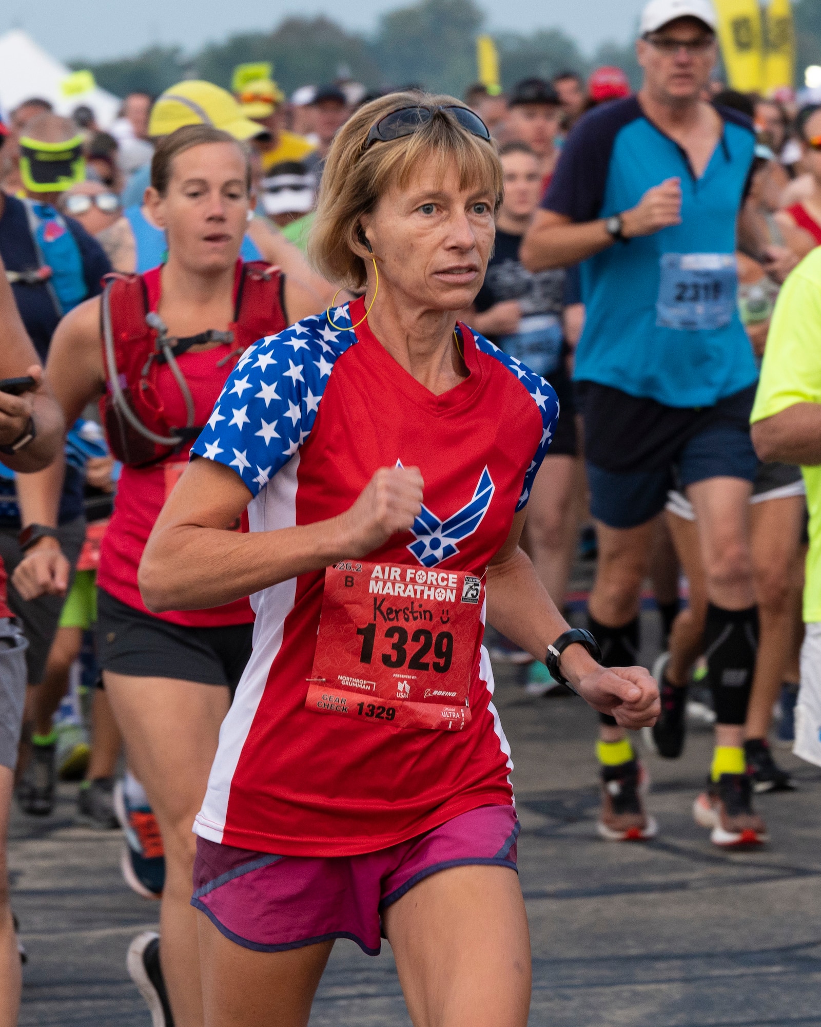 Corral system in effect at start line > Wright-Patterson AFB > Article ...