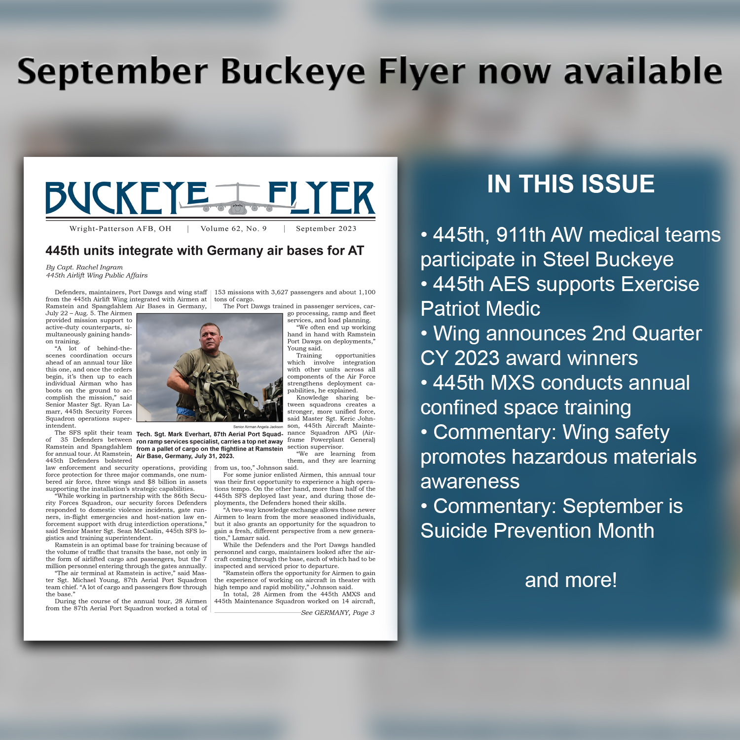 September Buckeye Flyer now available > 445th Airlift Wing > Article ...