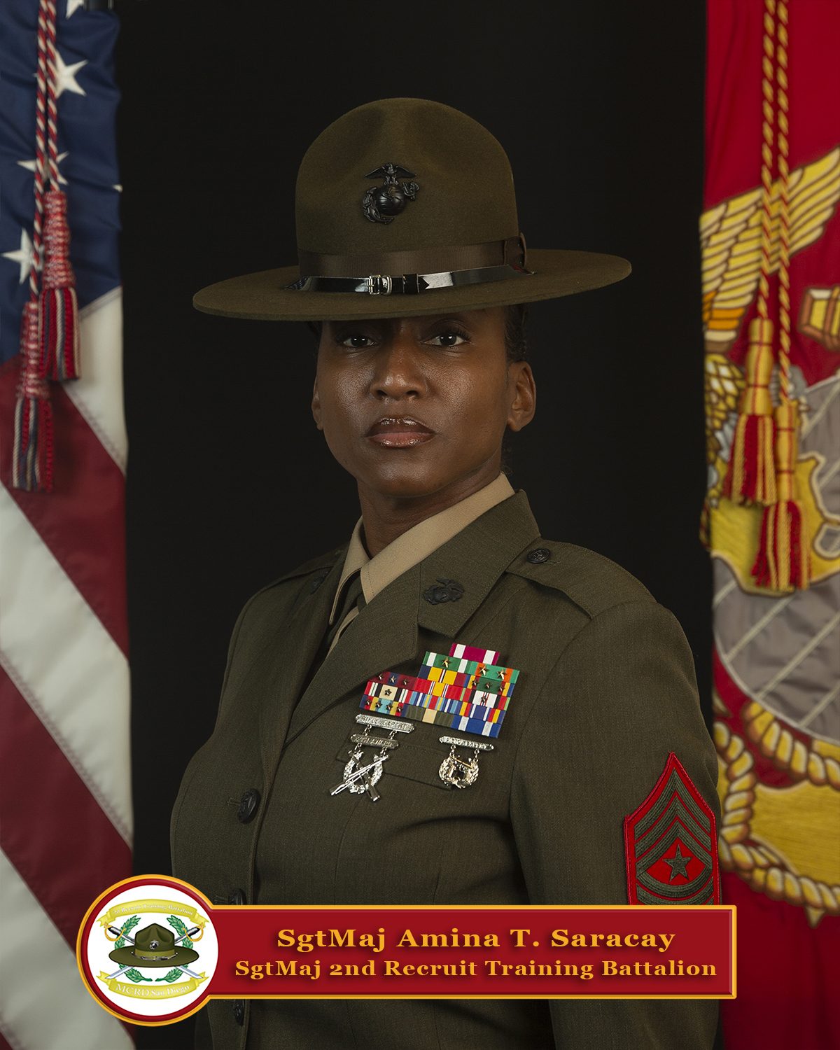 Sergeant Major Amina T. Saracay > Marine Corps Recruit Depot, San Diego ...