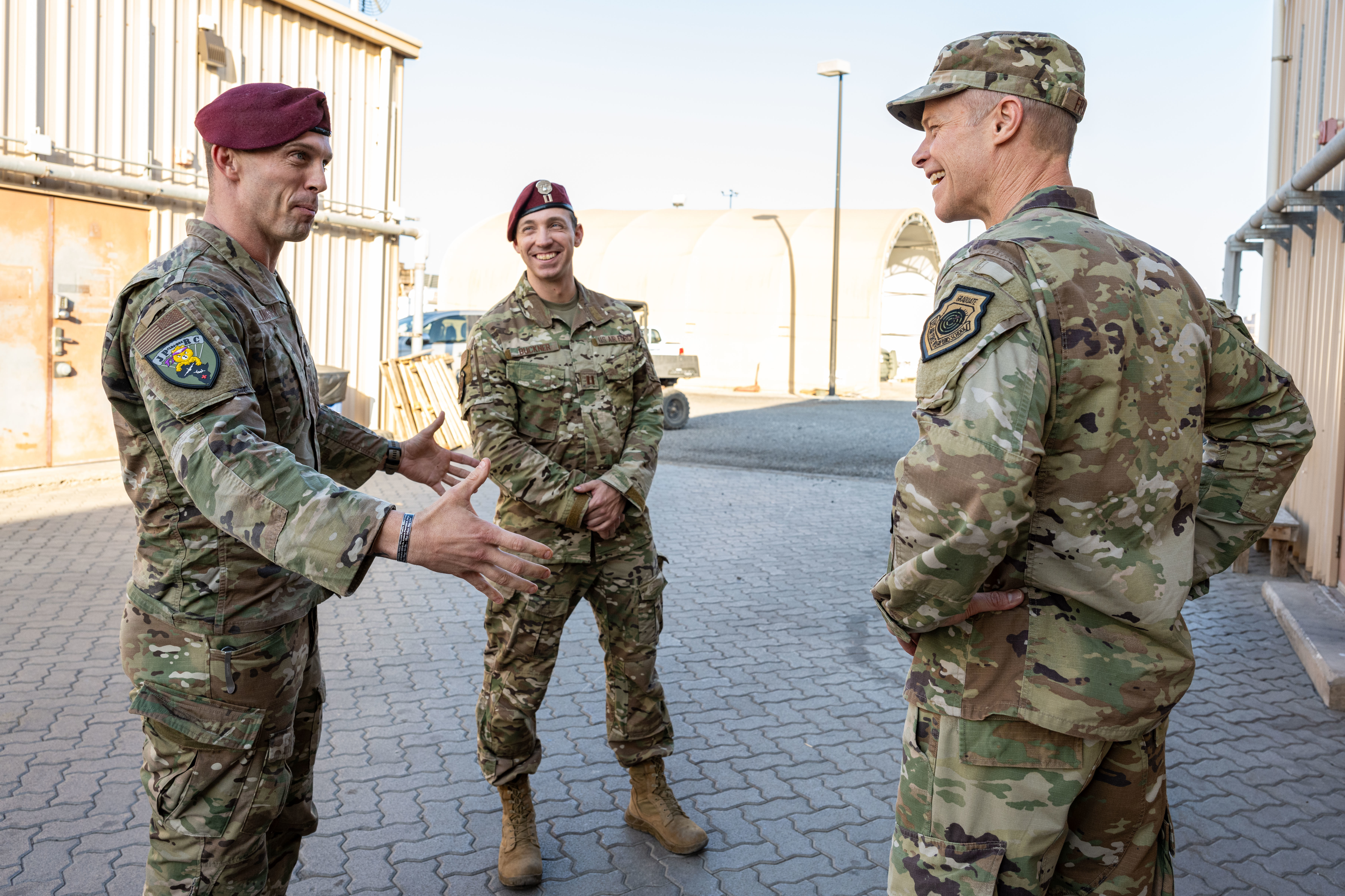 Third Air Force, 406 AEW leaders visit deployed troops > U.S. Air ...