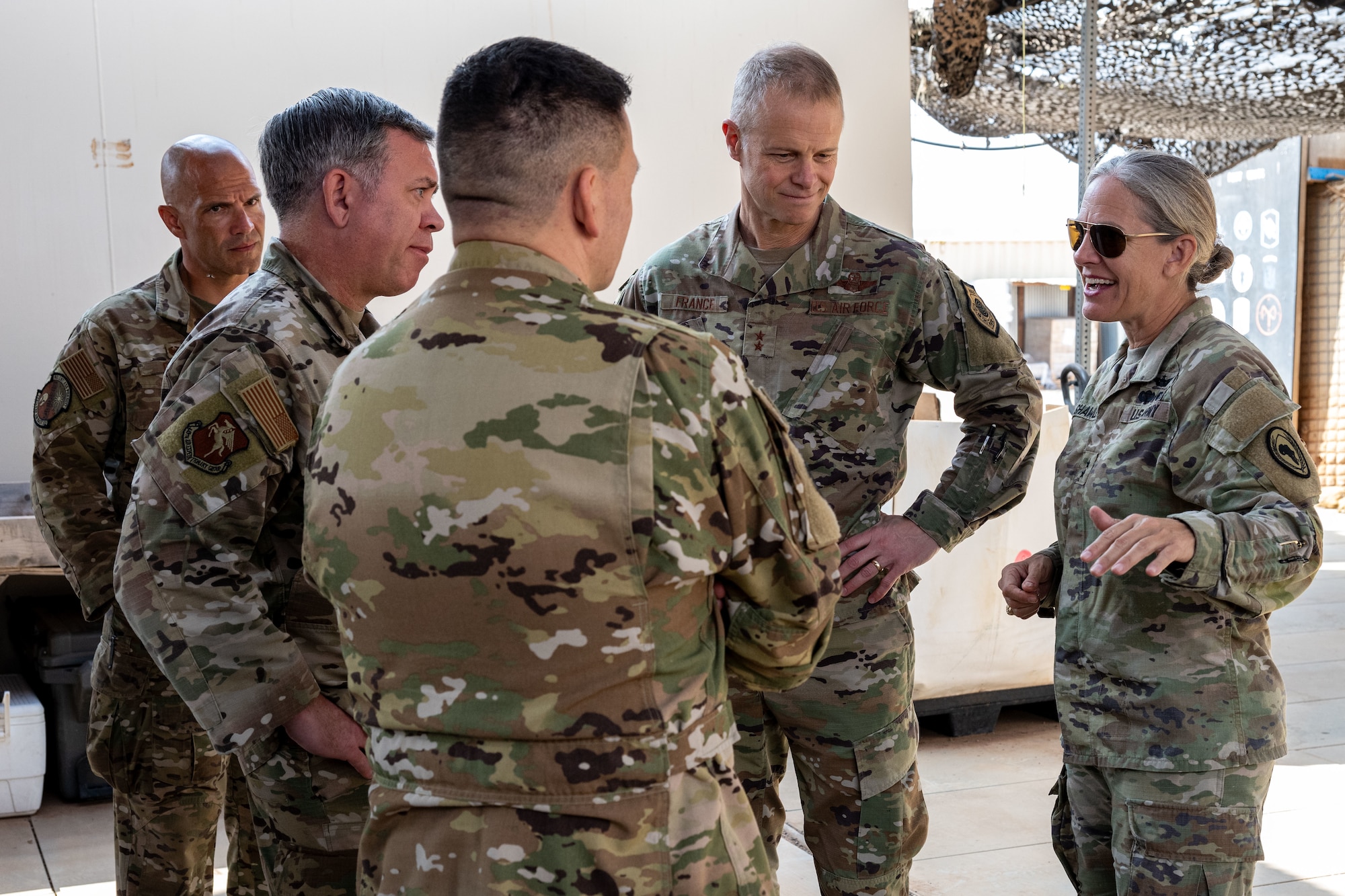 Third Air Force, 406 AEW leaders visit deployed troops > U.S. Air ...